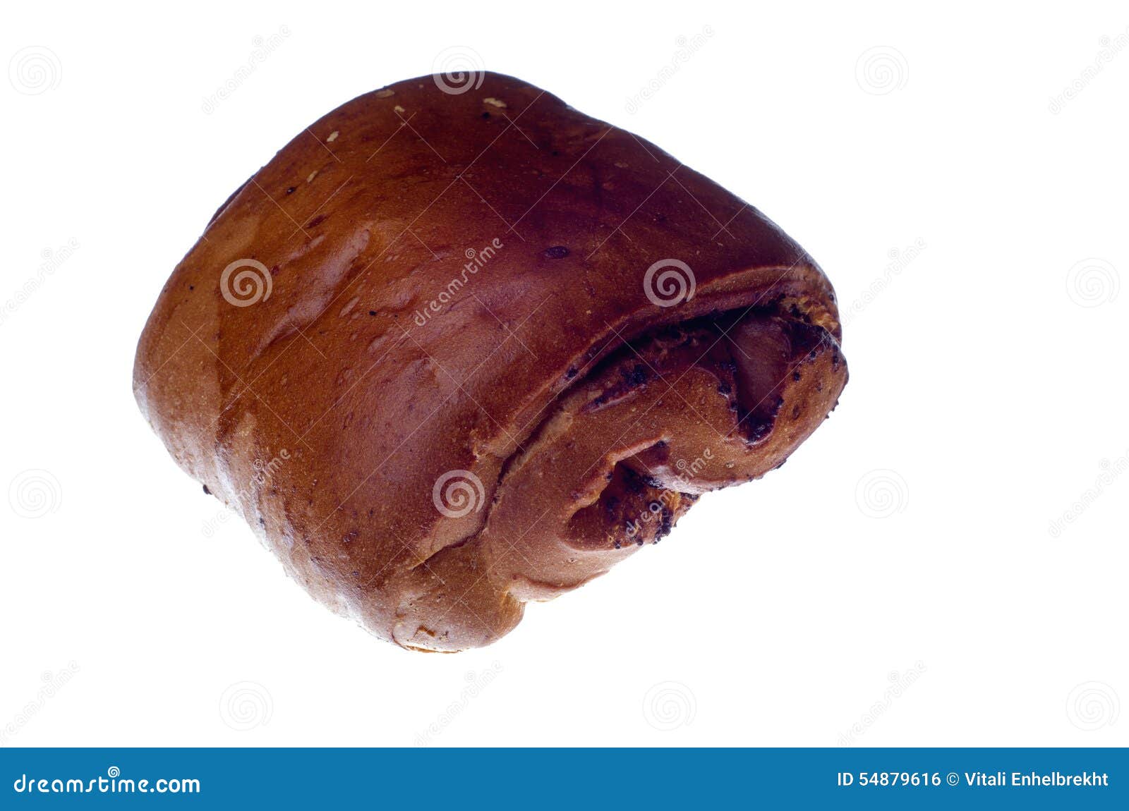 Bun on white background stock photo. Image of cuisine - 54879616