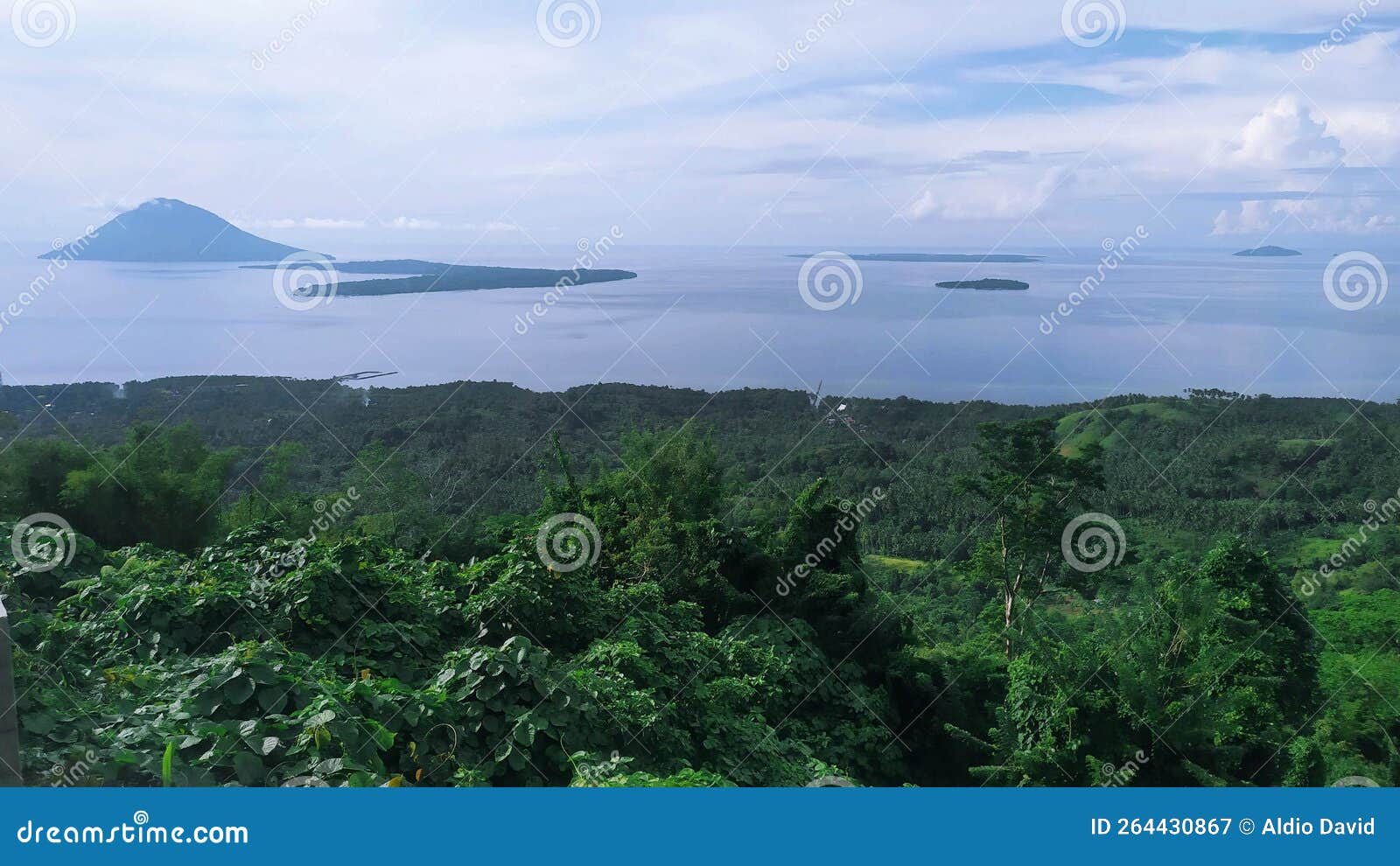 Bunaken and Siladen Island stock image. Image of tree - 264430867