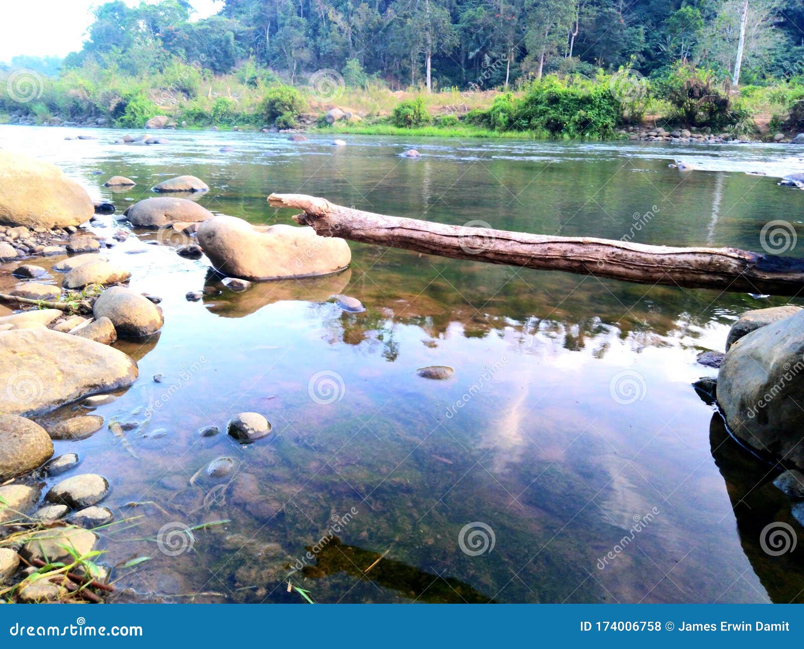 Bunawan River Crystal Water Stock Photo - Image of crystal, water ...