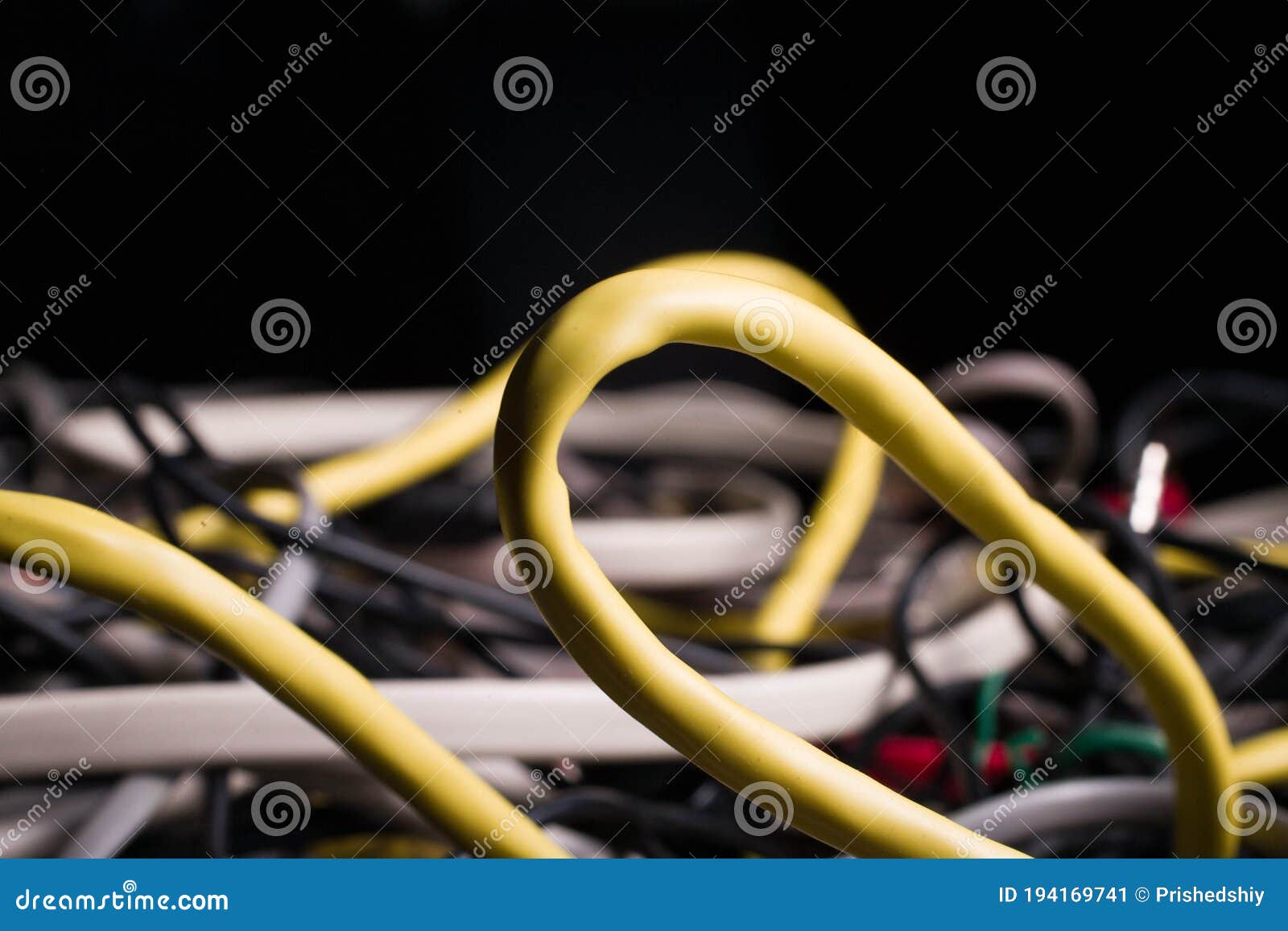 Close Up of a Bunch of Colourful Computer Wires Stock Image - Image of ...