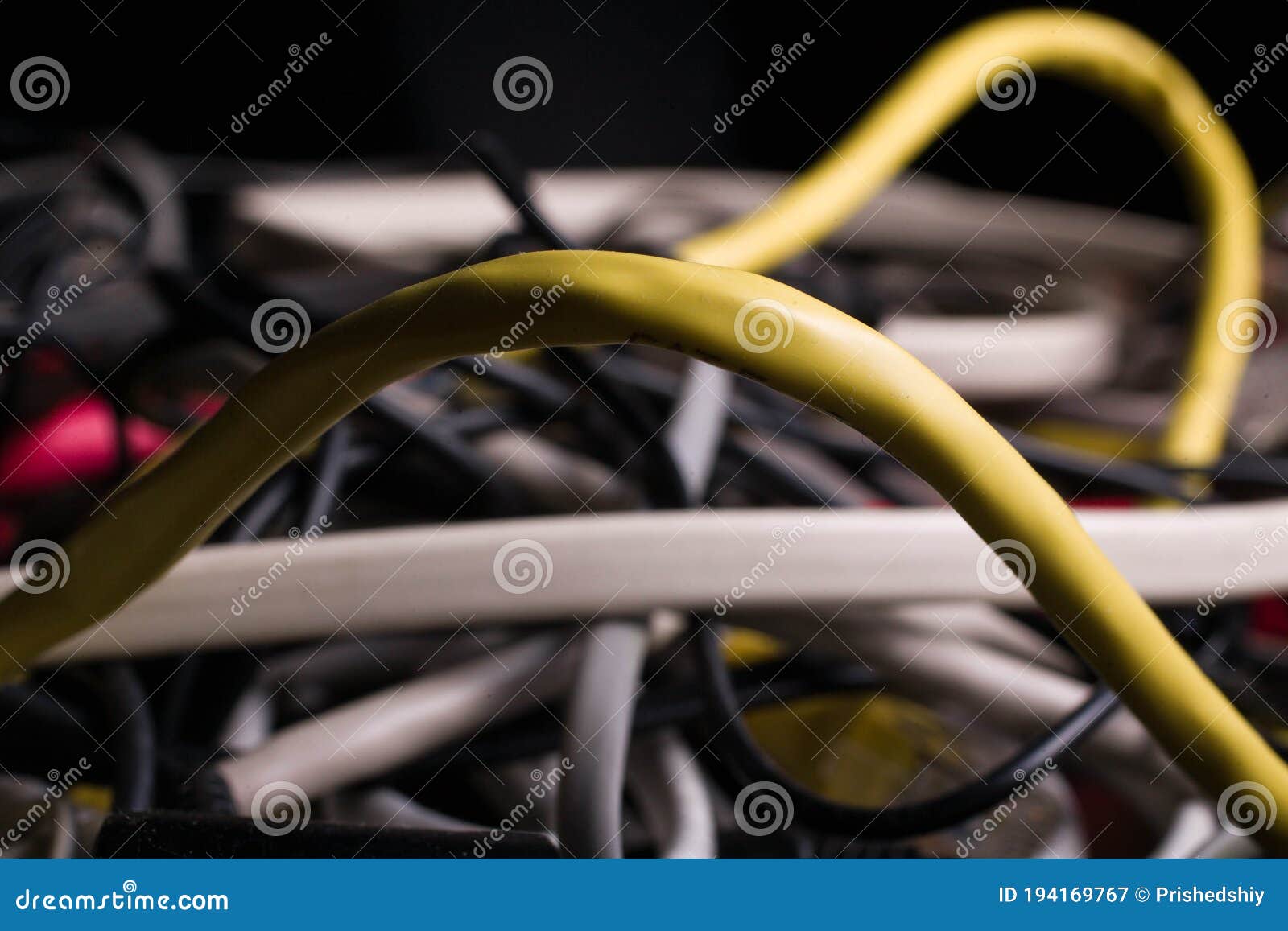A Bunch Of Colourful Computer Wires Stock Photo | CartoonDealer.com ...