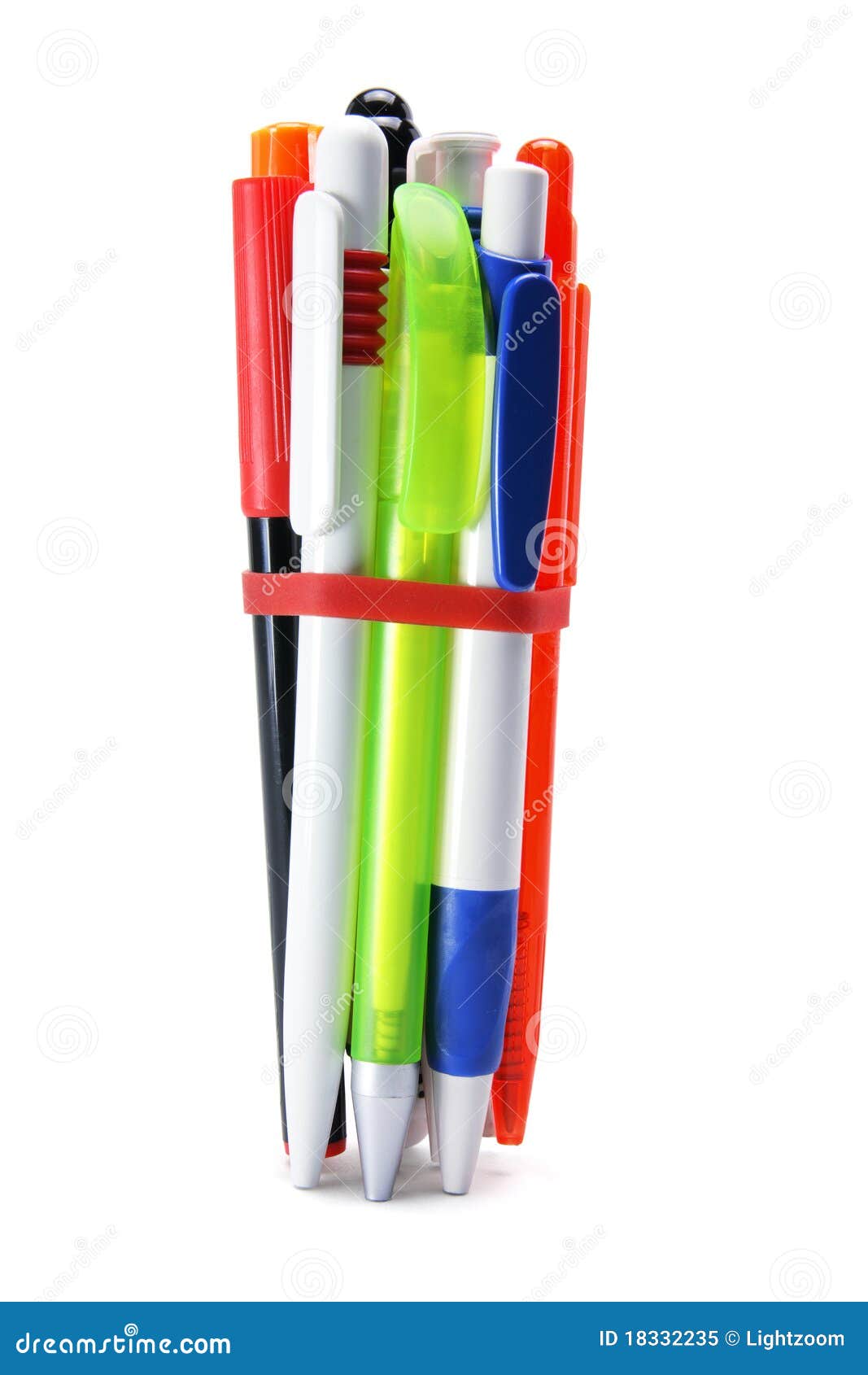 Bunch Of Ballpoint Pens Royalty Free Stock Photo - Image: 18332235