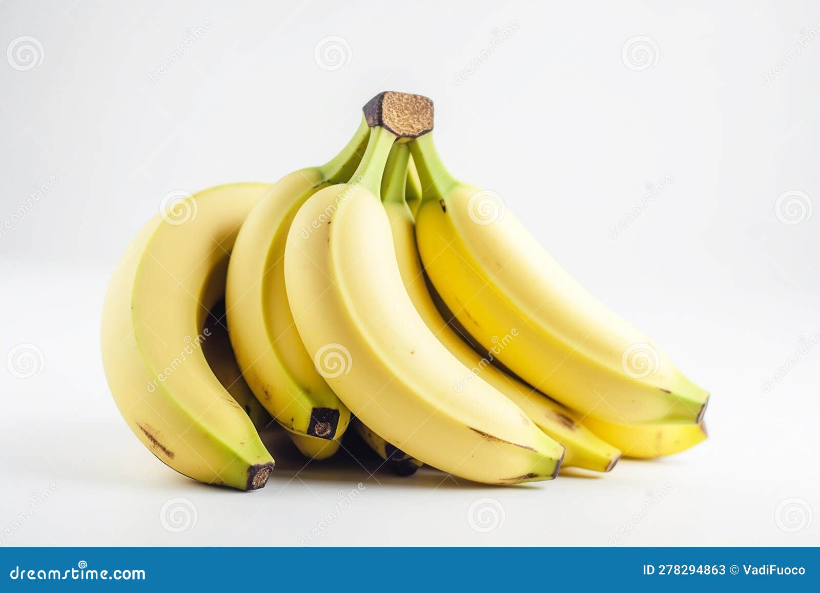 Bananas On White Background. Seamless Pattern. Watercolor Illustration ...