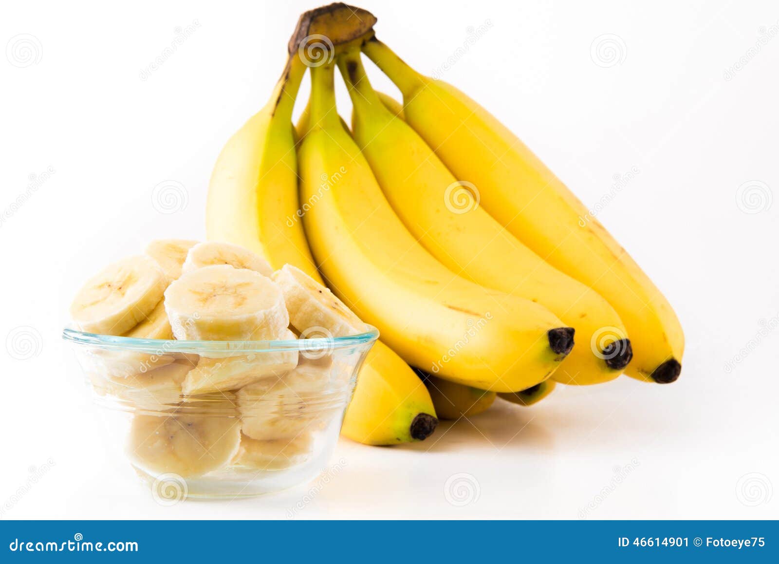A bunch of bannanas stock image. Image of diet, objects - 46614901