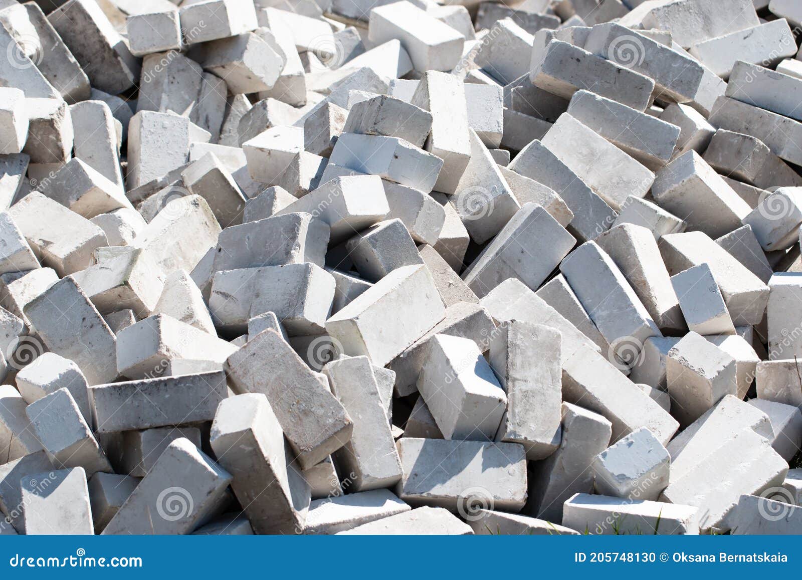 A Bunch of Bricks for Construction Stock Photo - Image of pile, bunch ...