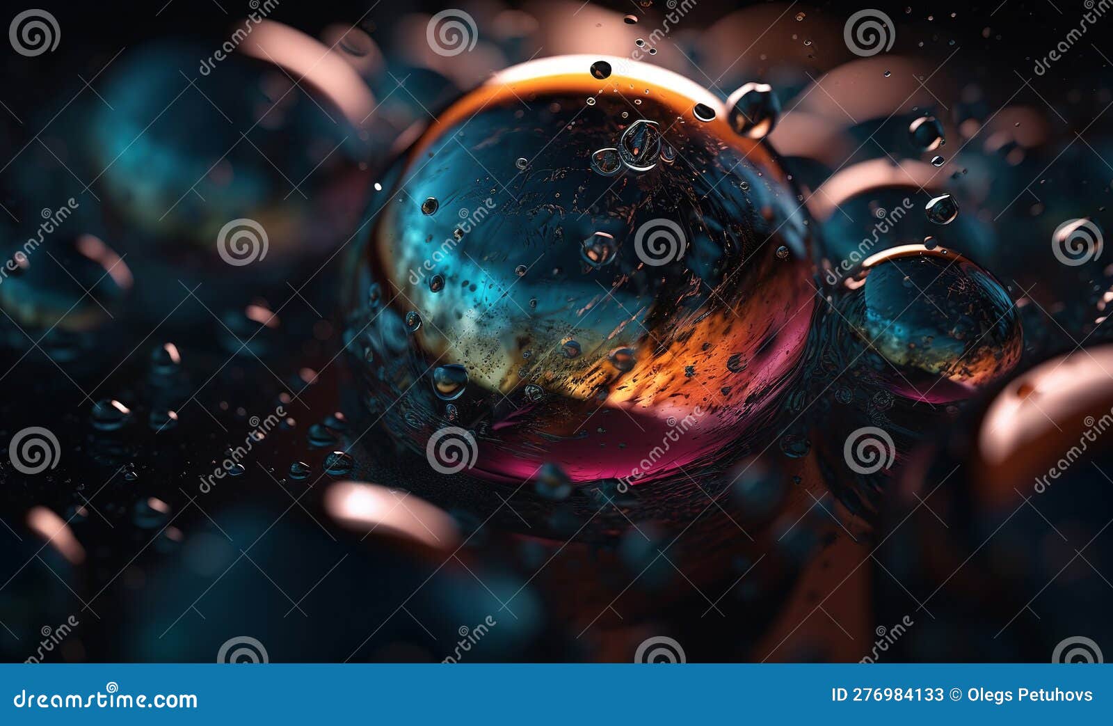 A Bunch of Bubbles that are Floating in the Air Together Stock ...