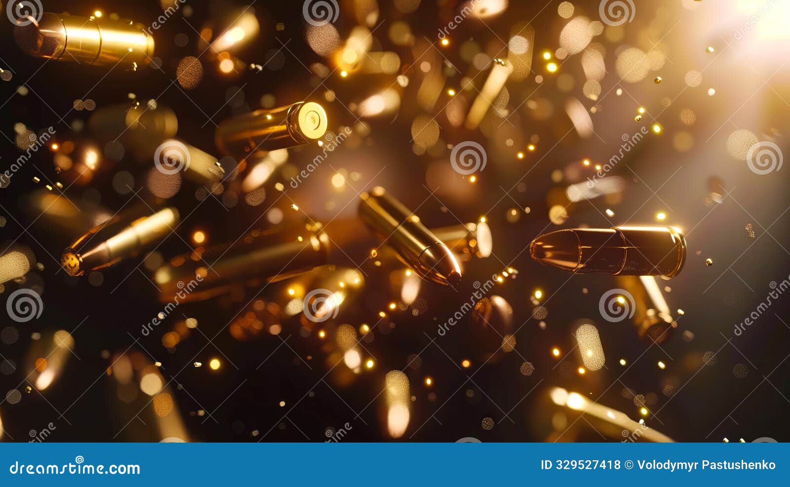 A Bunch of Bullets Falling from the Sky Stock Photo - Image of ...