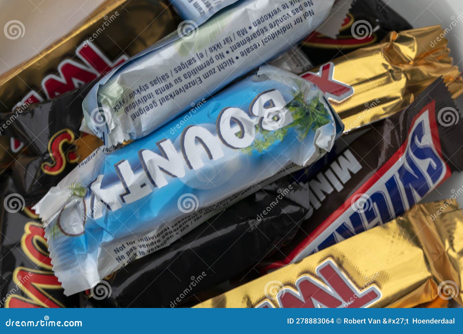 A Bunch of Candy Bars at Amsterdam the Netherlands 26-4-2023 Editorial ...