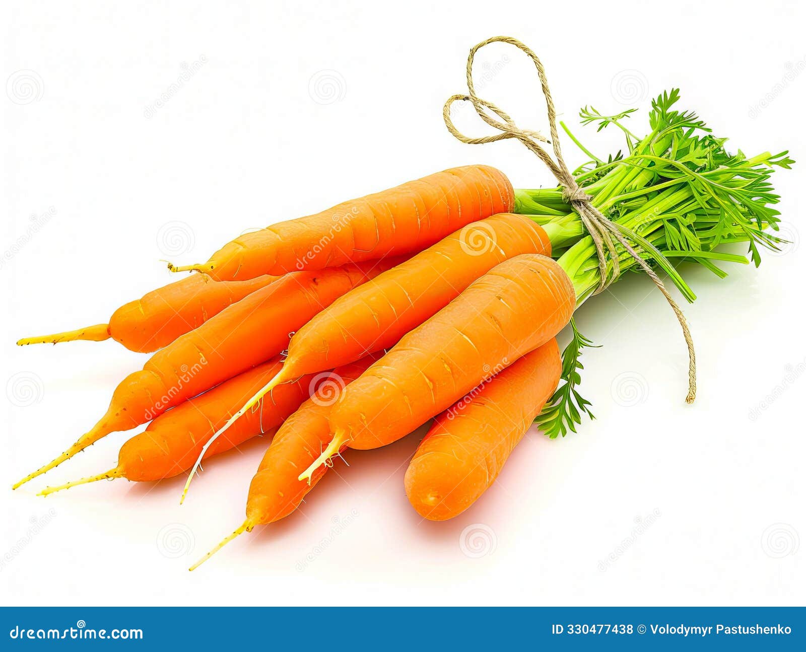 A Bunch of Carrots Tied Up with a String Stock Photo - Image of carrots ...