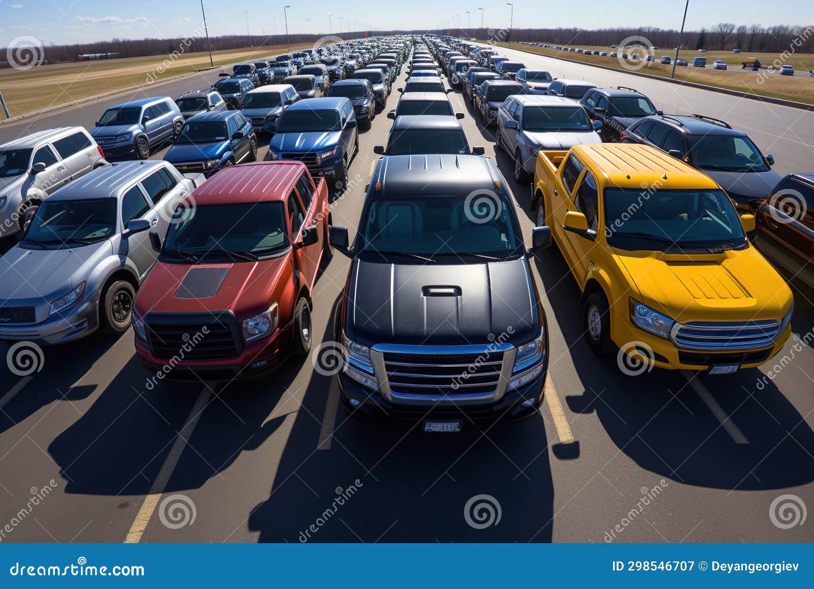 A Bunch of Cars that are Sitting in Highway Traffic Stock Illustration ...
