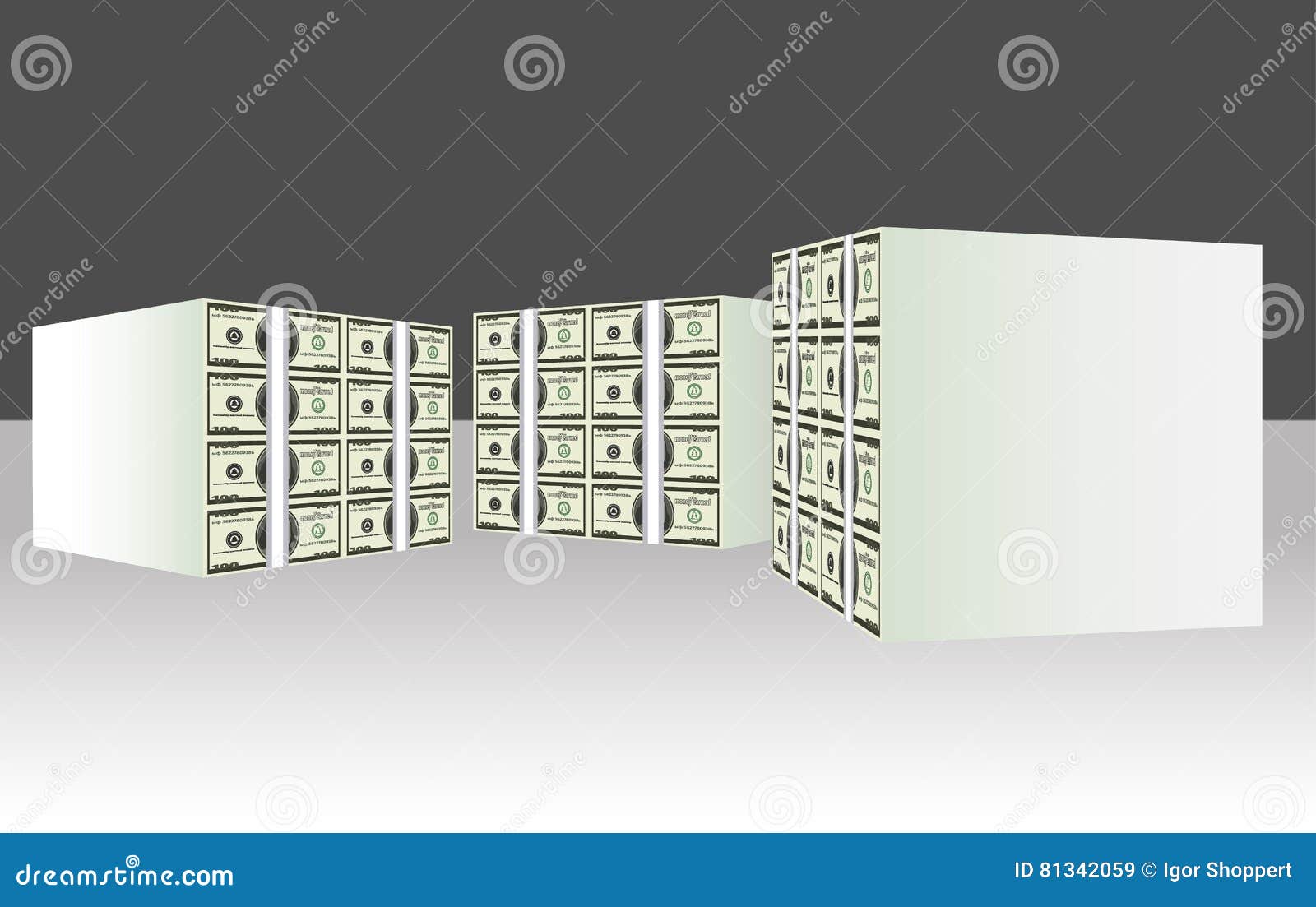 A bunch of cash stock vector. Illustration of dollar - 81342059