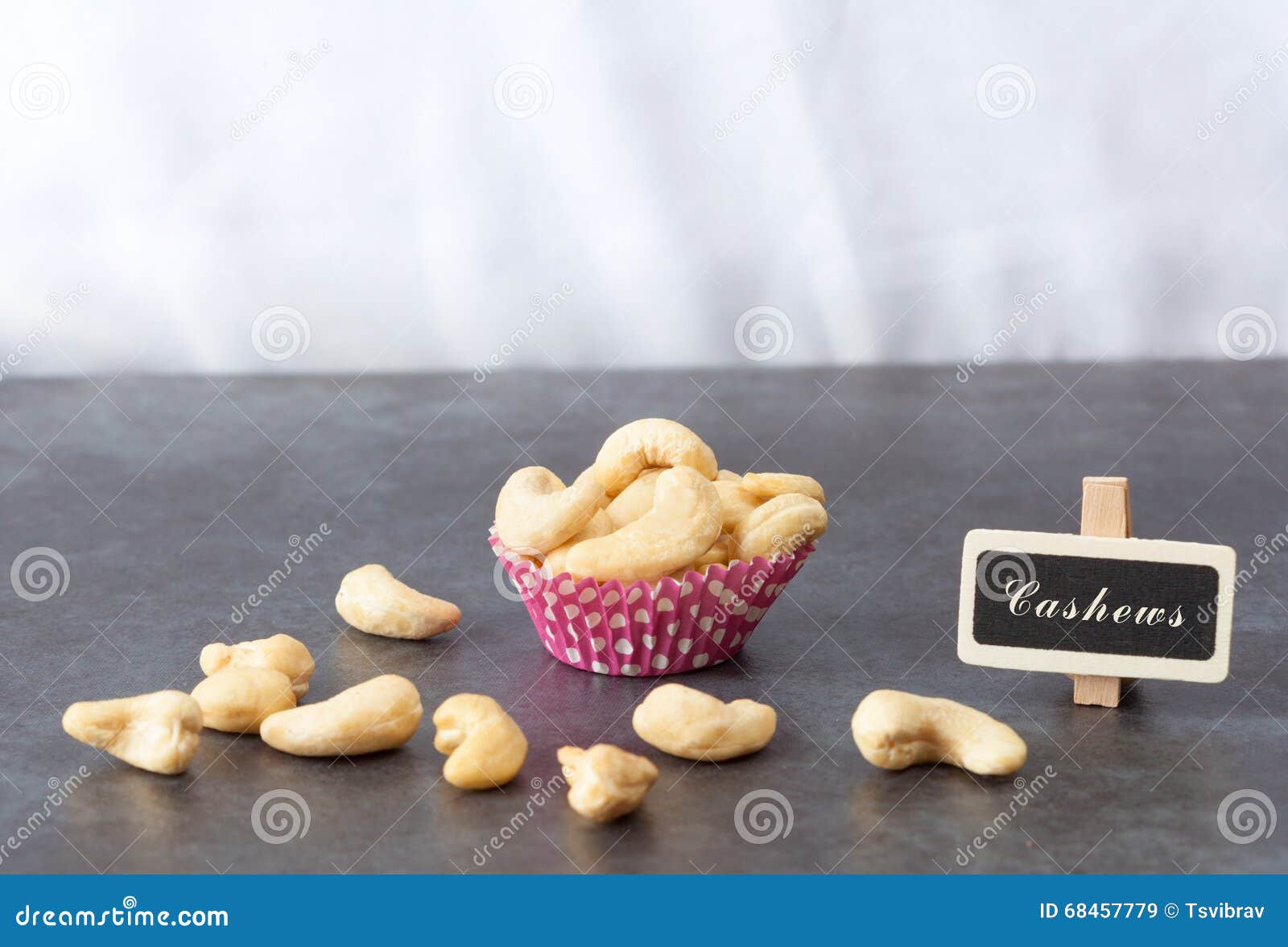 A Bunch of Cashews with Label Stock Image - Image of ingredient ...