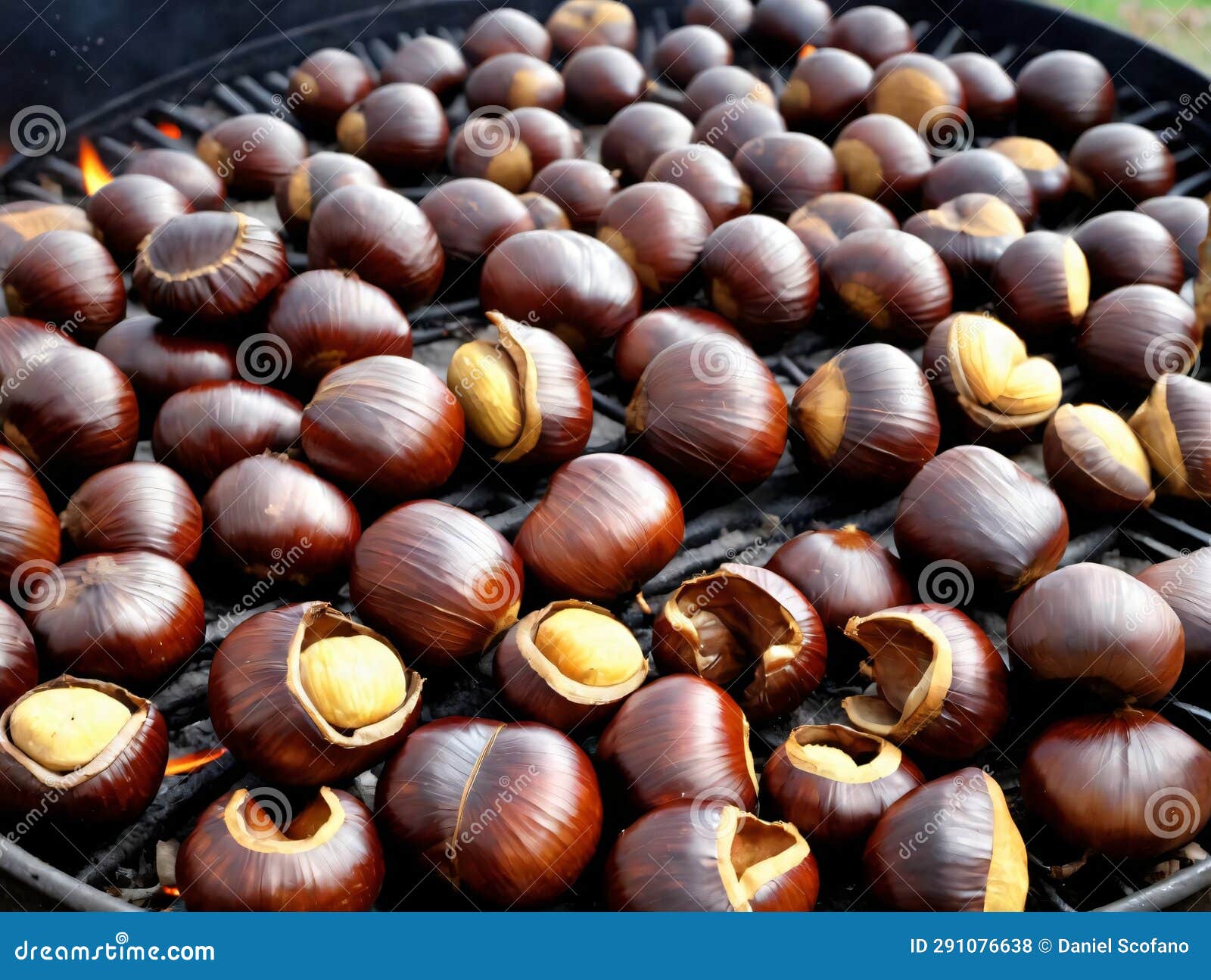 A Bunch of Chestnuts. Generative AI Stock Illustration - Illustration ...