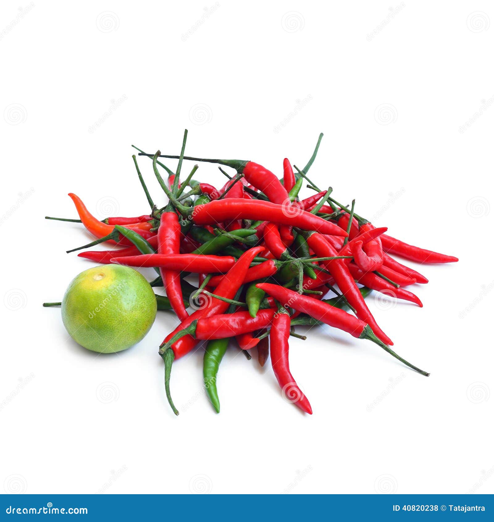 A bunch of chilli and lime stock photo. Image of food - 40820238