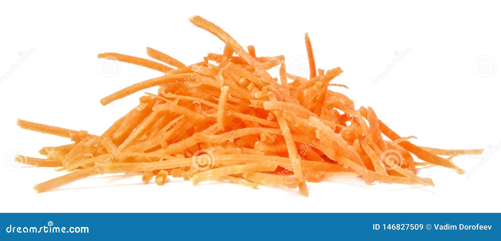 A Bunch of Chopped Carrots Isolated on White. Close-up Stock Image ...