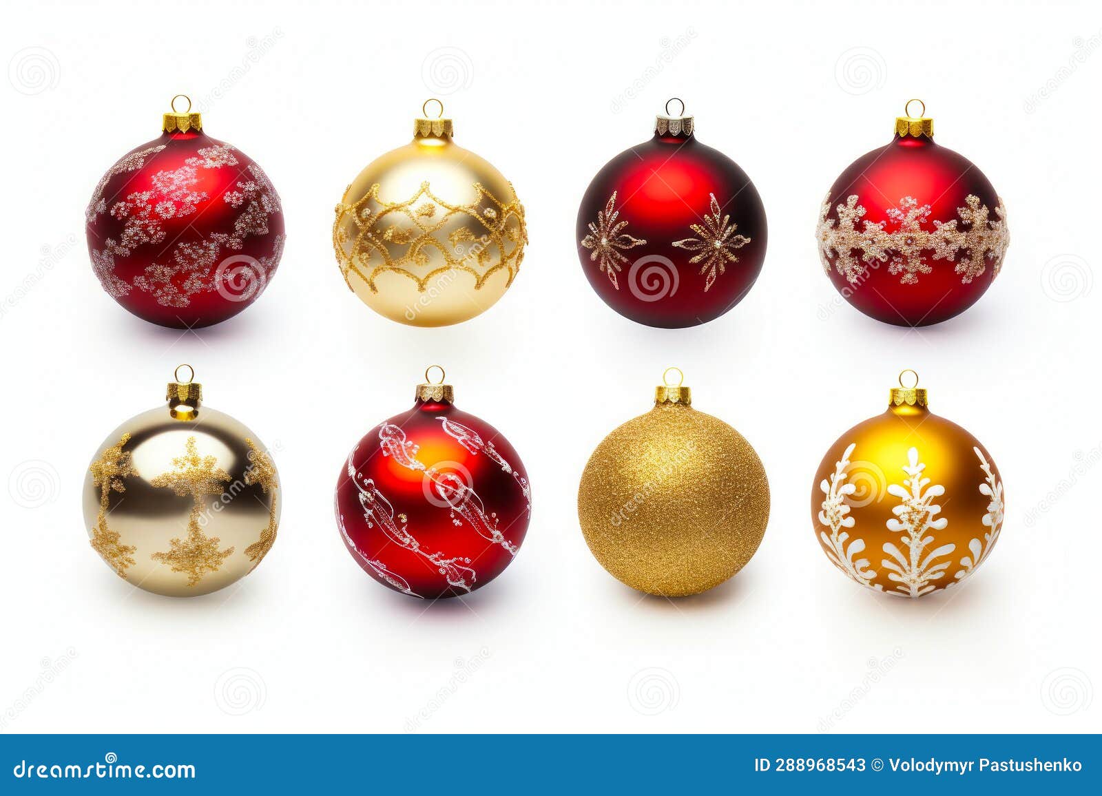 Bunch of Christmas Ornaments are Shown in Different Colors and Sizes ...