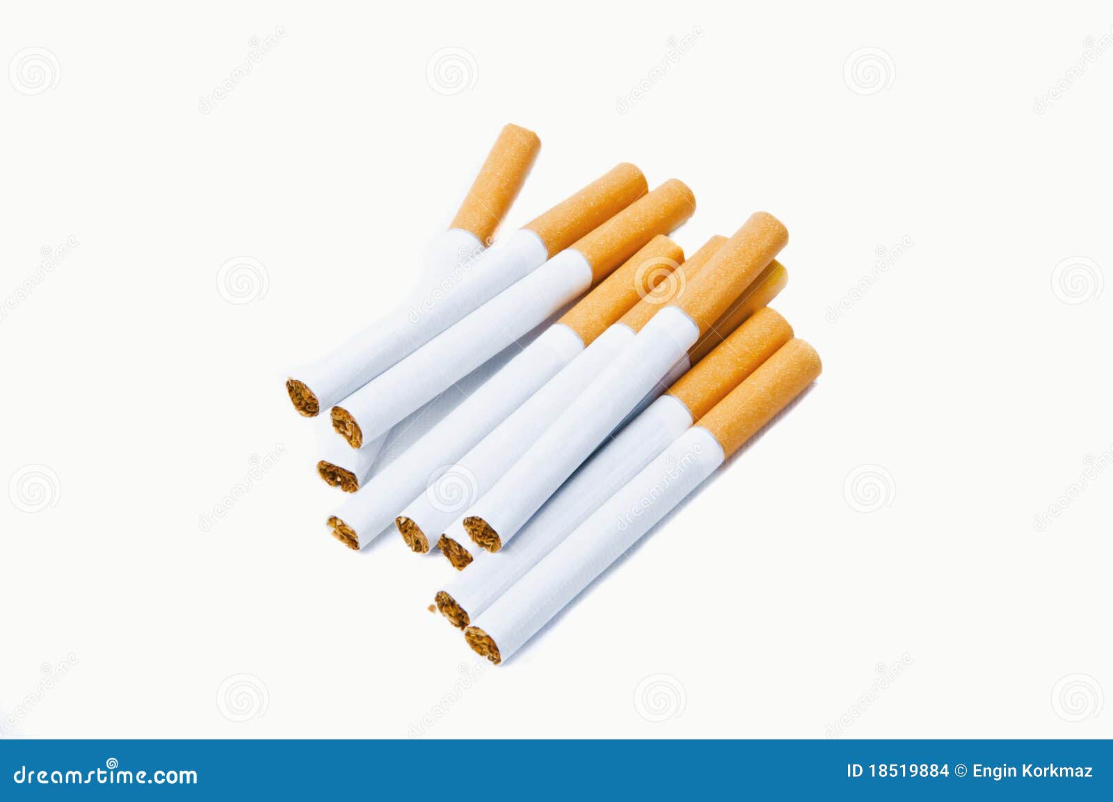 A Bunch of Cigarettes stock photo. Image of consumption - 18519884