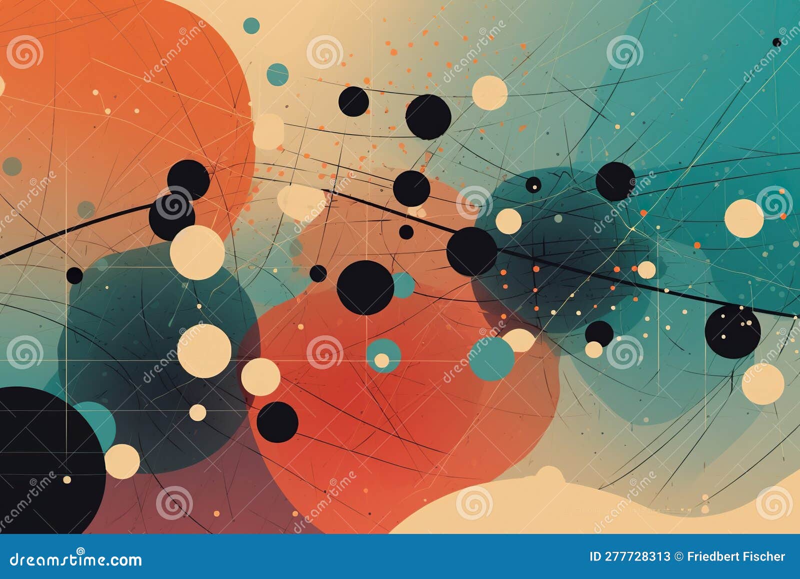 A Bunch of Circles that are Connected To Each Other. Generative AI ...