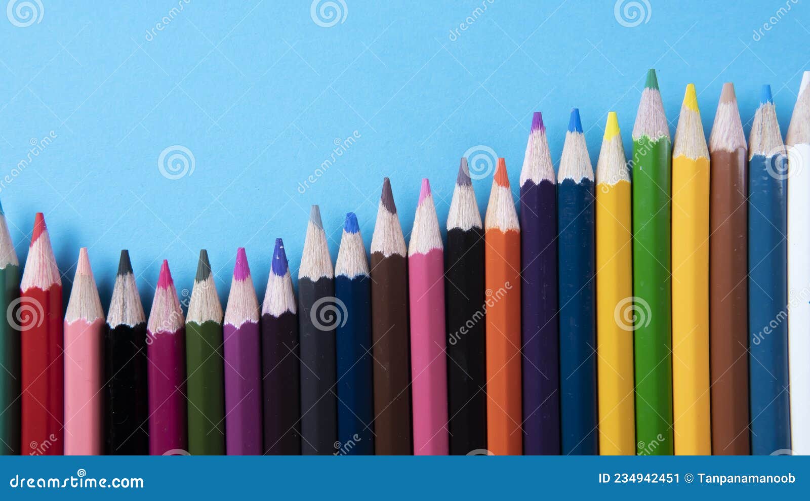 A bunch of color pencil stock image. Image of paint - 234942451
