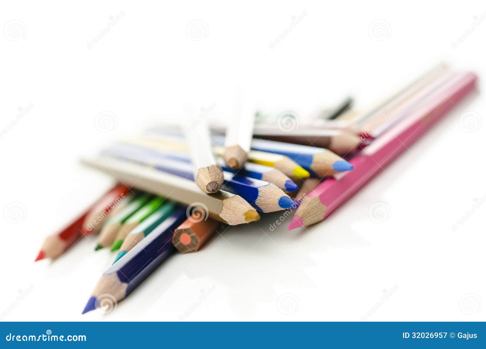 Bunch of color pencils stock image. Image of multicolored - 32026957
