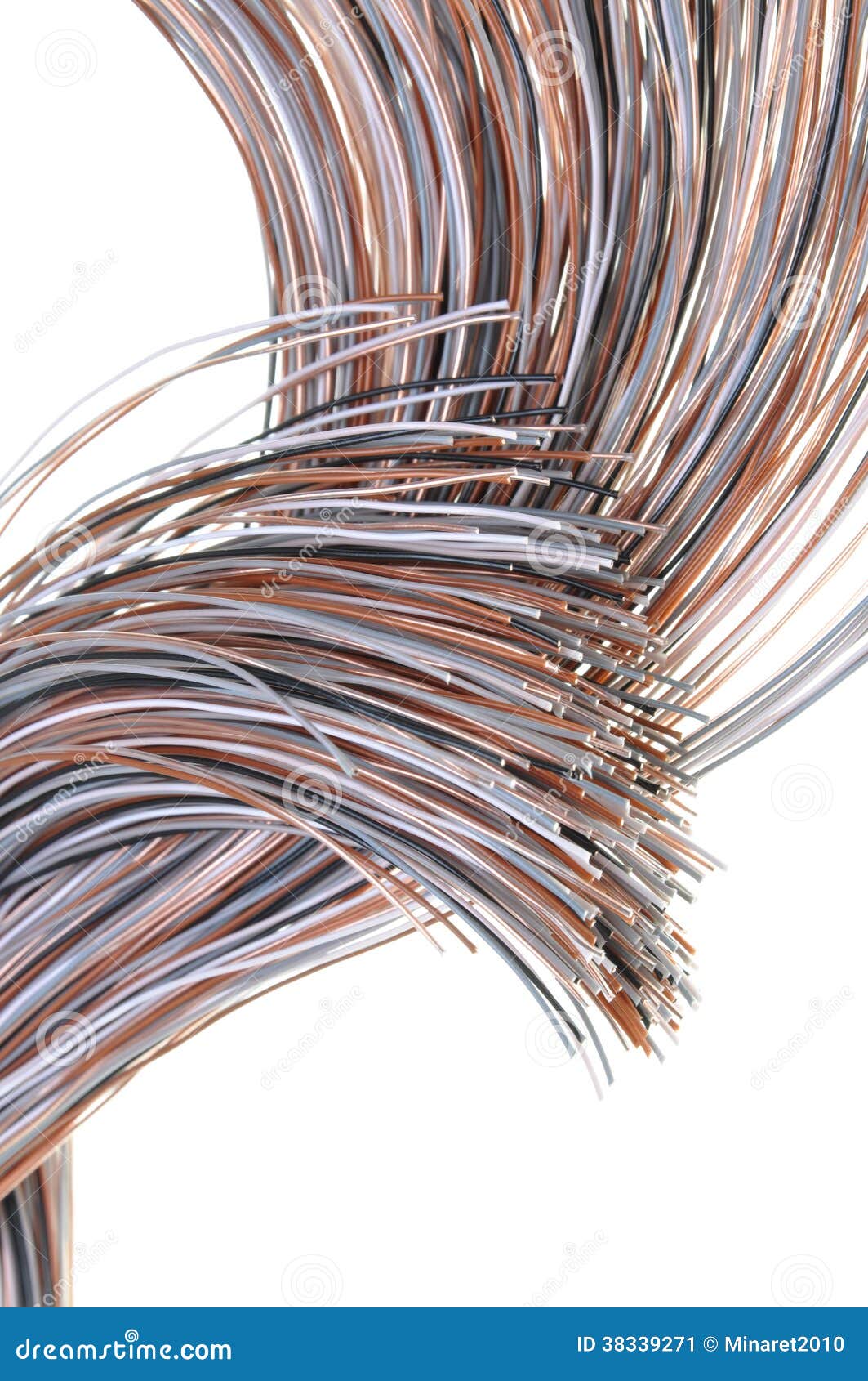 Bunch of Colored Computer Wires Stock Image - Image of communication ...