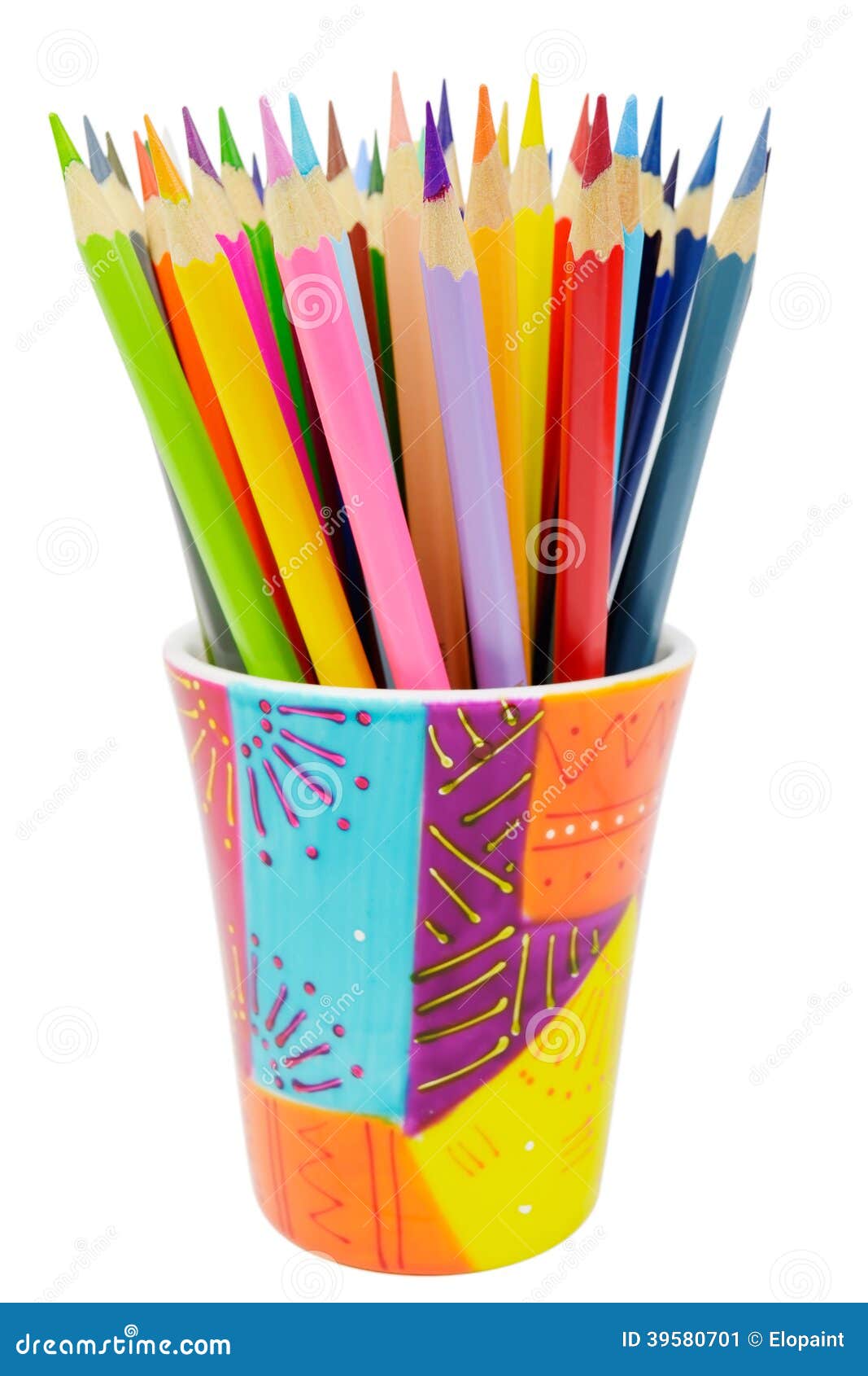 Bunch of colored pencils stock image. Image of close - 39580701