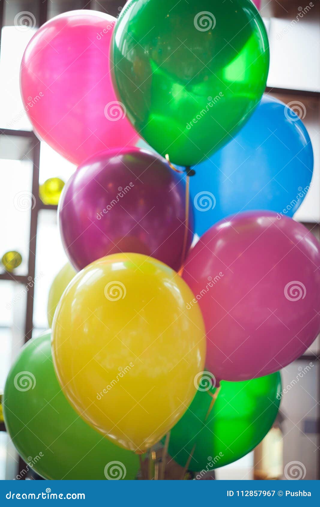 A Bunch of Colorful Balloons Stock Image - Image of colorful ...