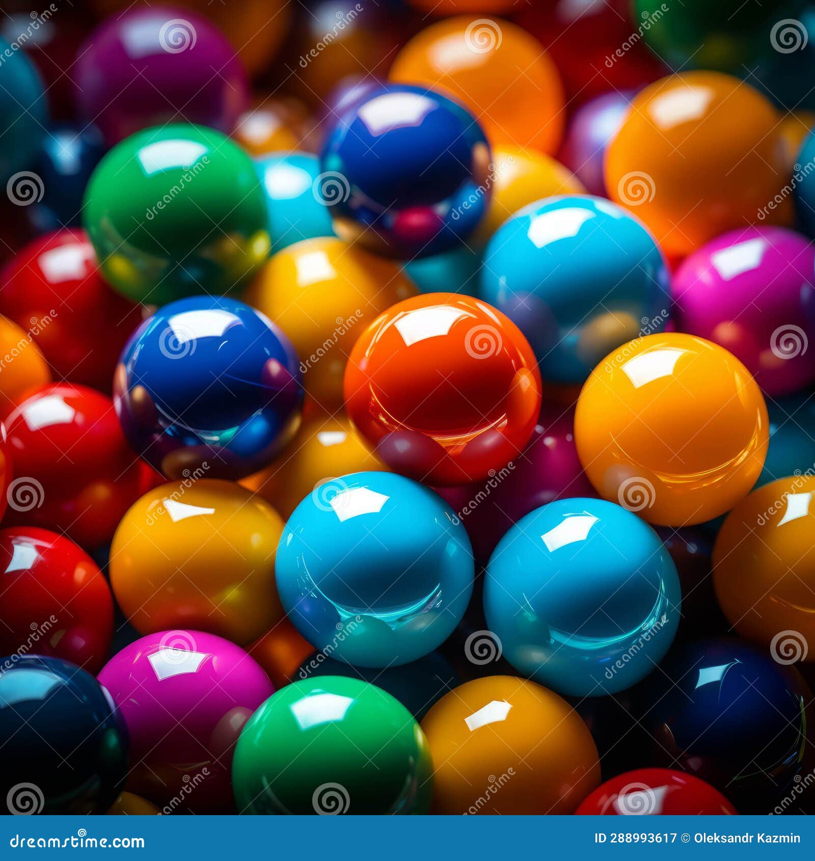 A Bunch of Colorful Balls with a Different Size and Texture Wallpaper ...