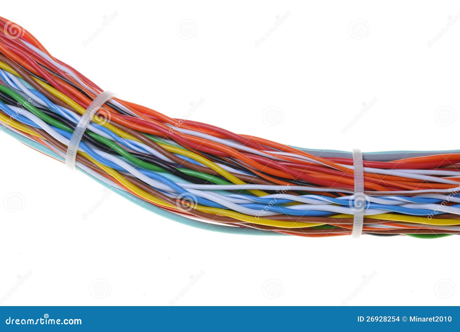 Bunch of colorful cables stock photo. Image of internet - 26928254