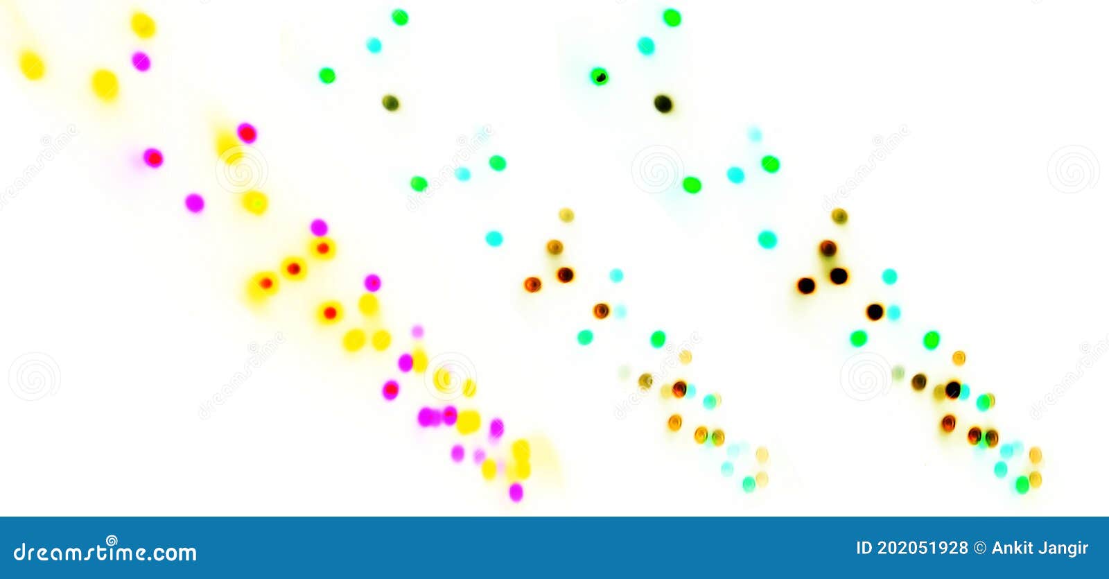 Bunch of Colorful Circular Spots Structure Under Microscope Stock Photo ...