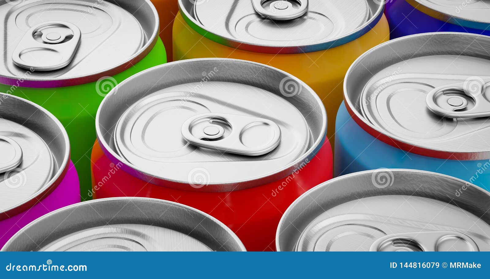 Bunch of Colorful Drink Cans Stock Illustration - Illustration of ...