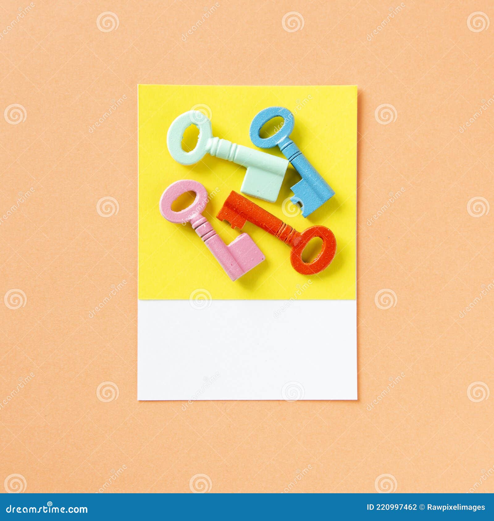 A bunch of colorful keys stock photo. Image of surveillance - 220997462