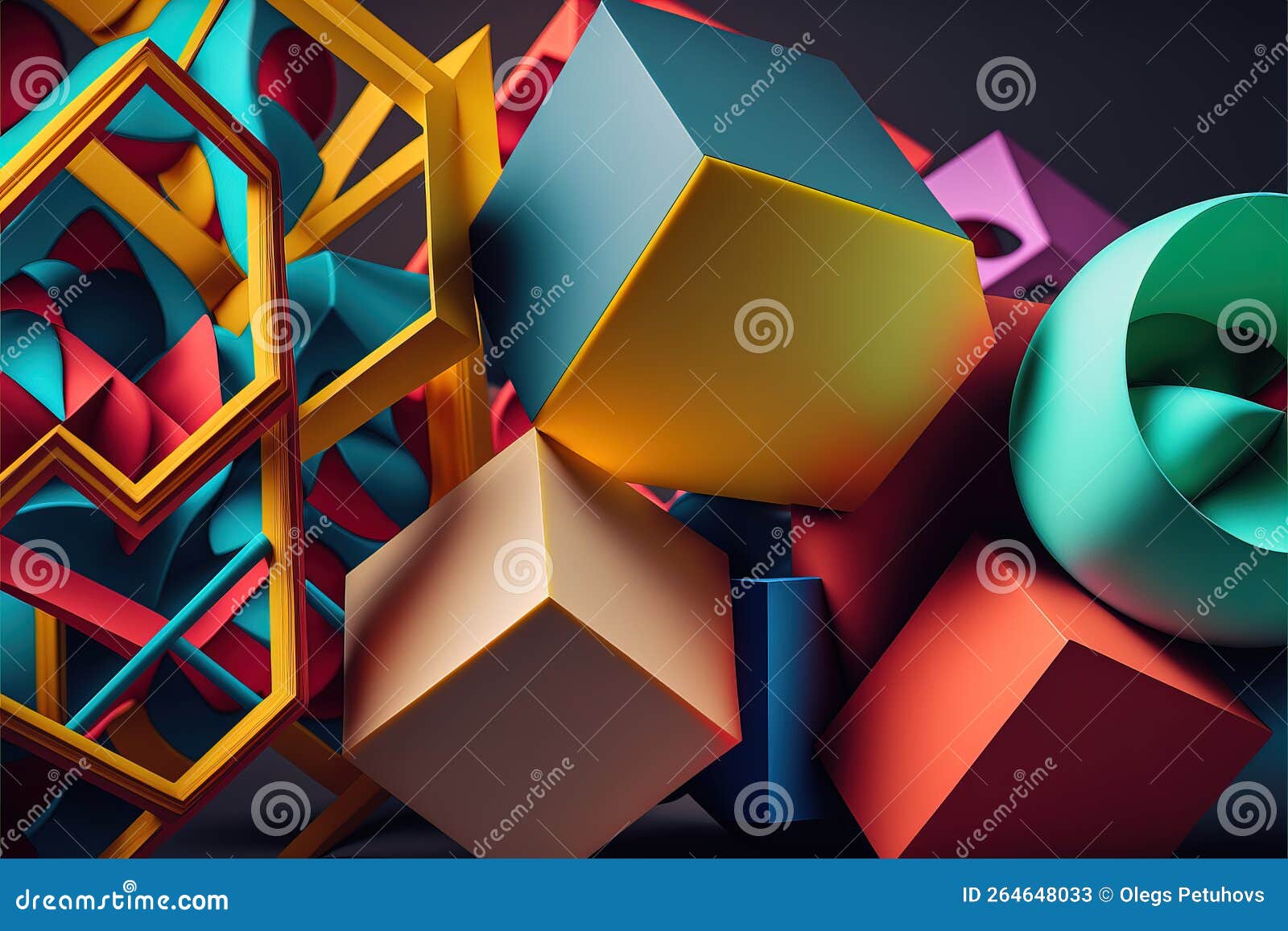 A Bunch of Colorful Objects are Stacked Together on a Table Top with a ...