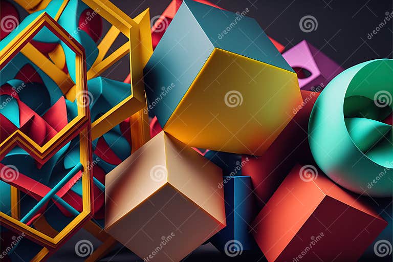 A Bunch of Colorful Objects are Stacked Together on a Table Top with a ...