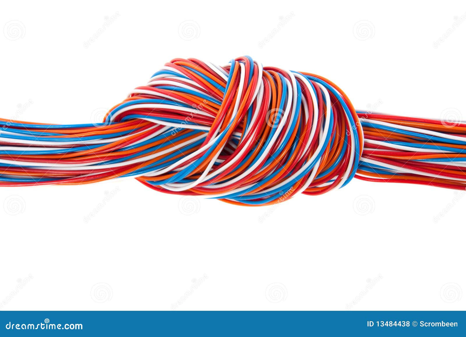 A Bunch of Colorful Phone Cables Stock Photo - Image of wire ...