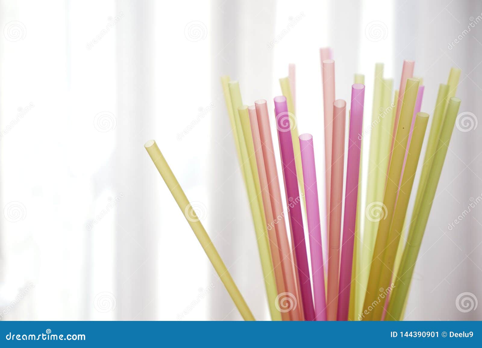Bunch of Colorful Plastic Straws Stock Image - Image of back, colorful ...