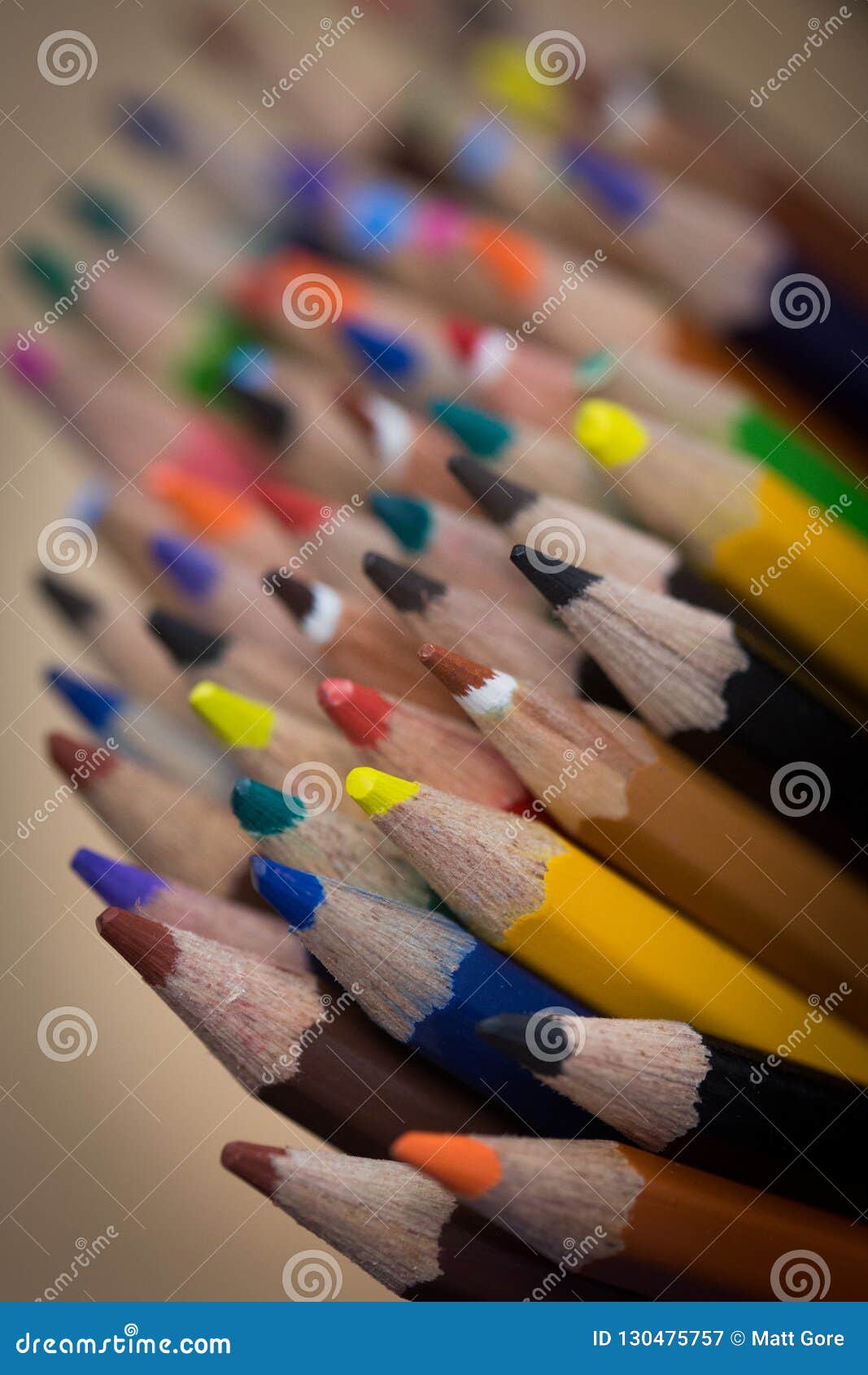 Bunch of coloured pencils stock image. Image of pack - 130475757