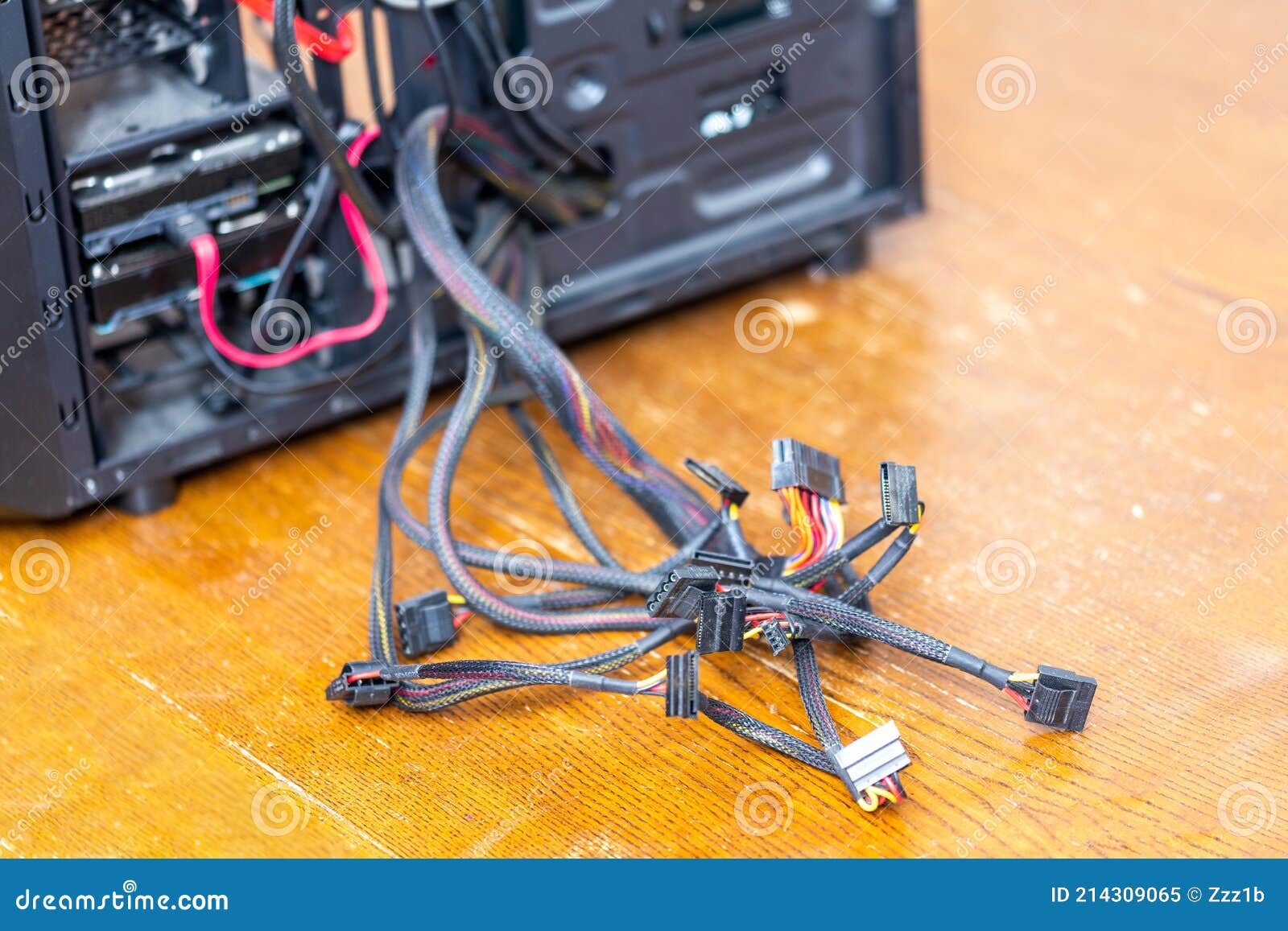 Wires Sticking Out Of The Ground In Red Insulation Royalty-Free Stock ...