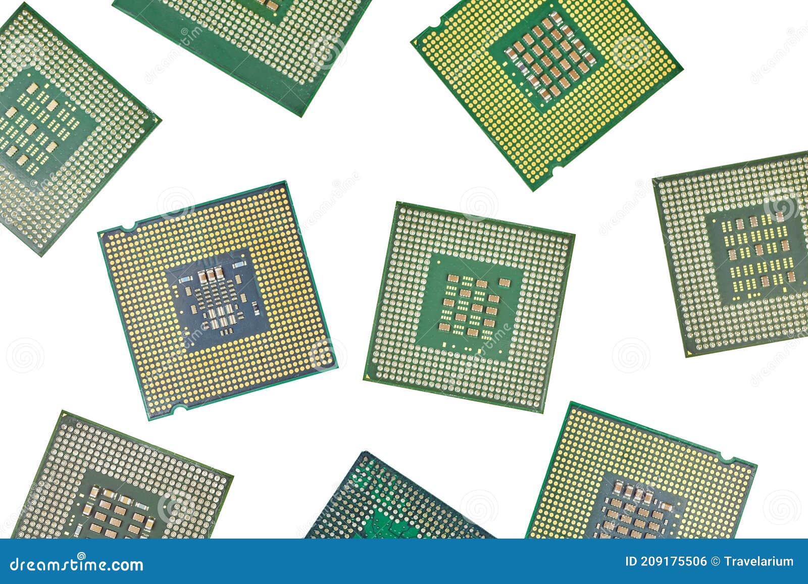 Bunch Of CPU, Central Processor Units And RAM, Random-access Memory ...