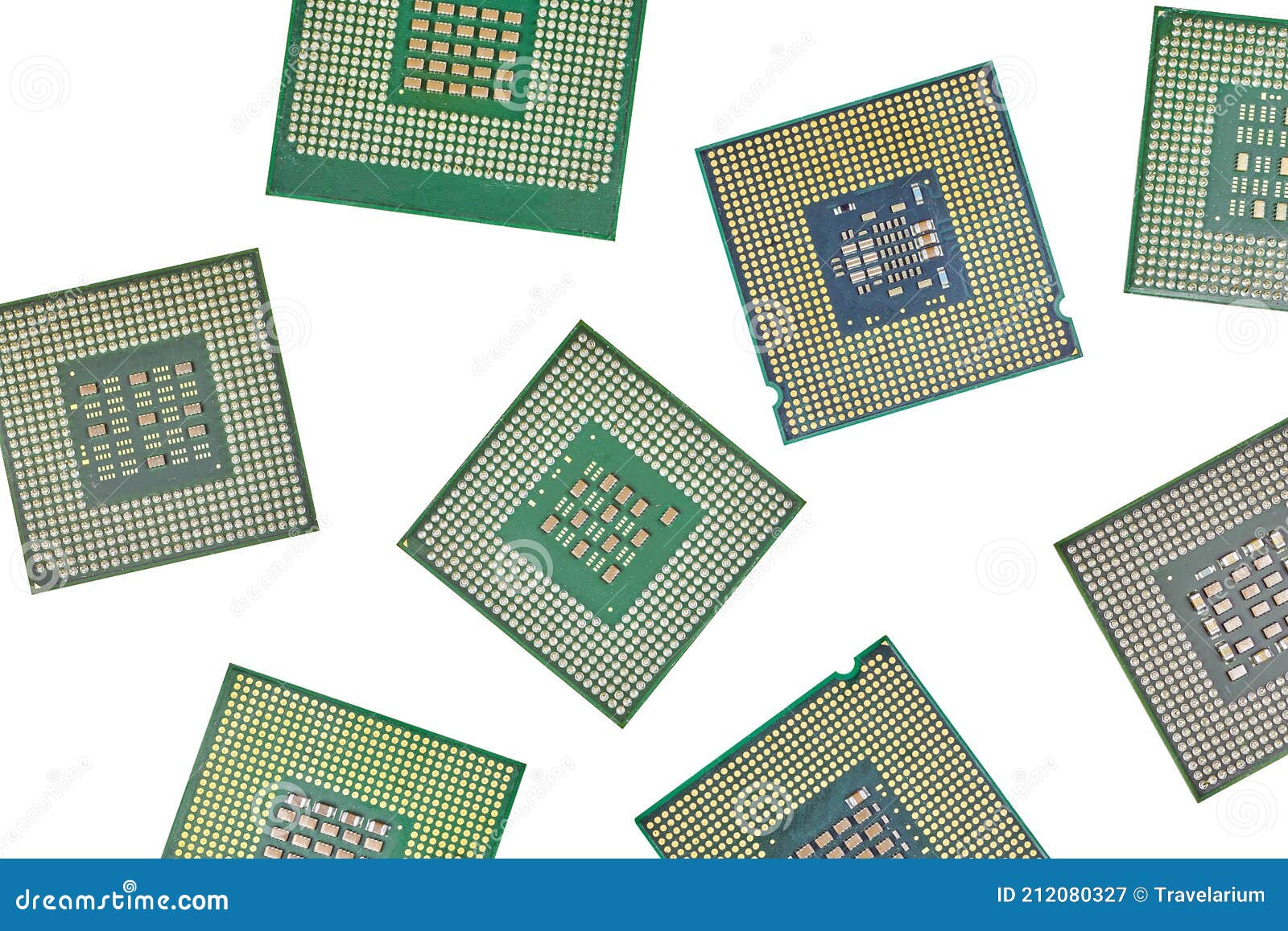 Bunch Of CPU, Central Processor Units And RAM, Random-access Memory ...