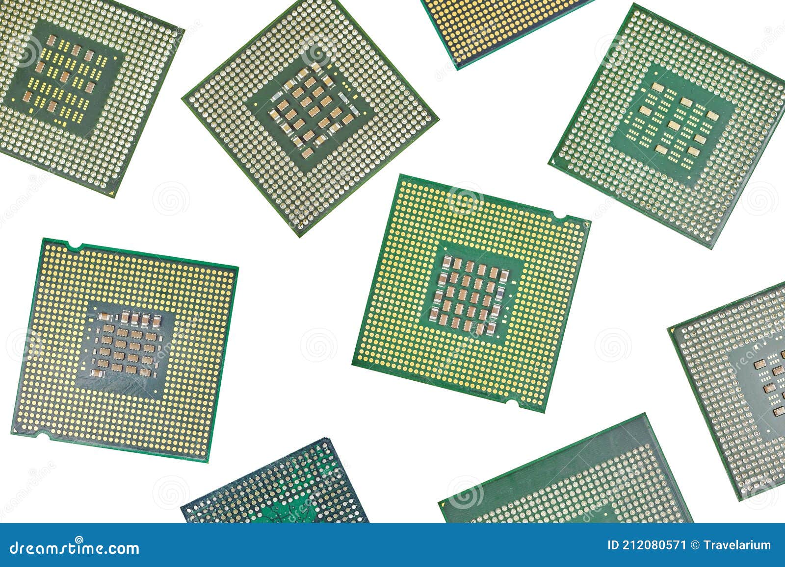 Bunch Of CPU, Central Processor Units And RAM, Random-access Memory ...