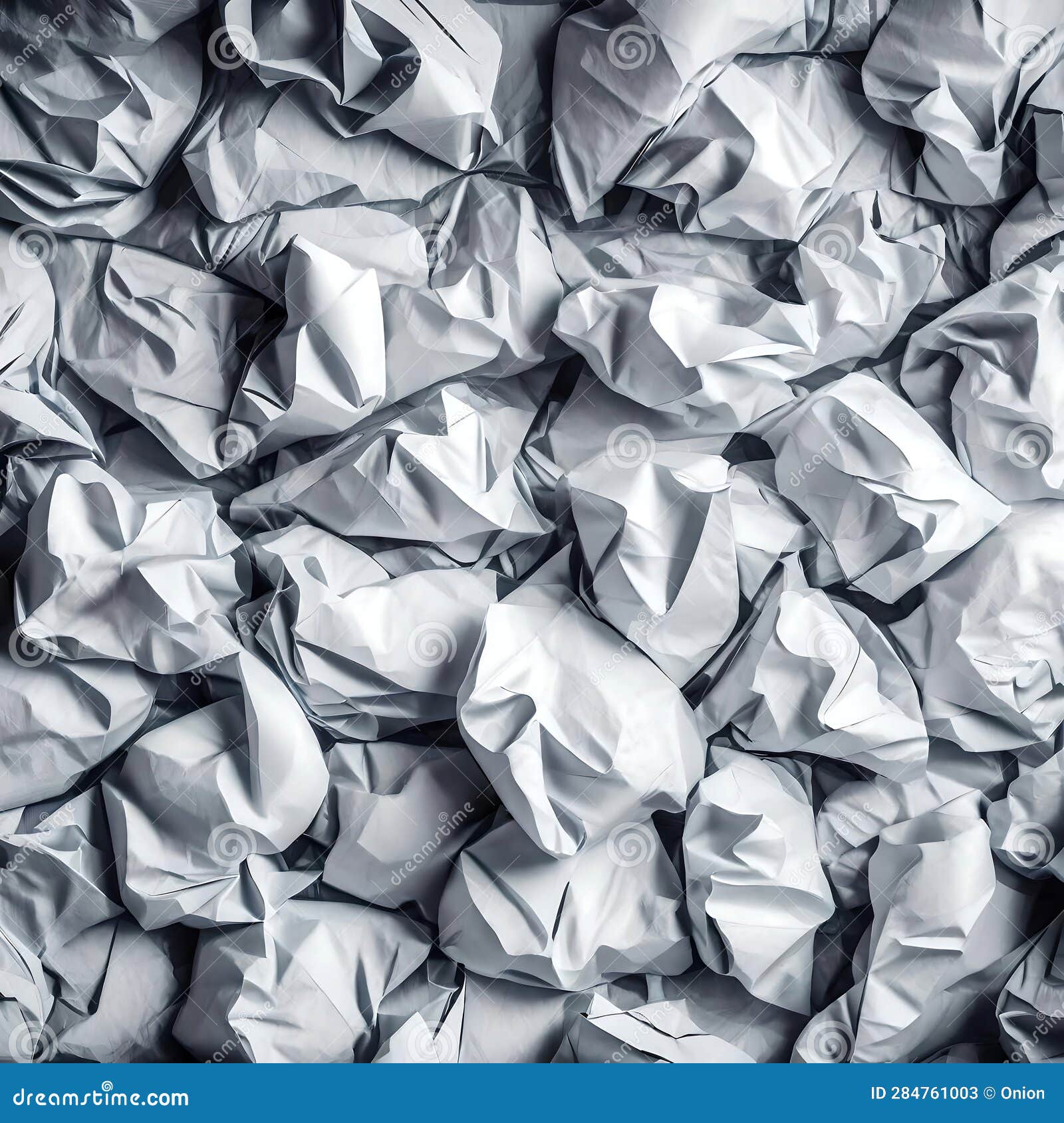 A Bunch of Crumpled Paper - Ai Generated Image Stock Illustration ...