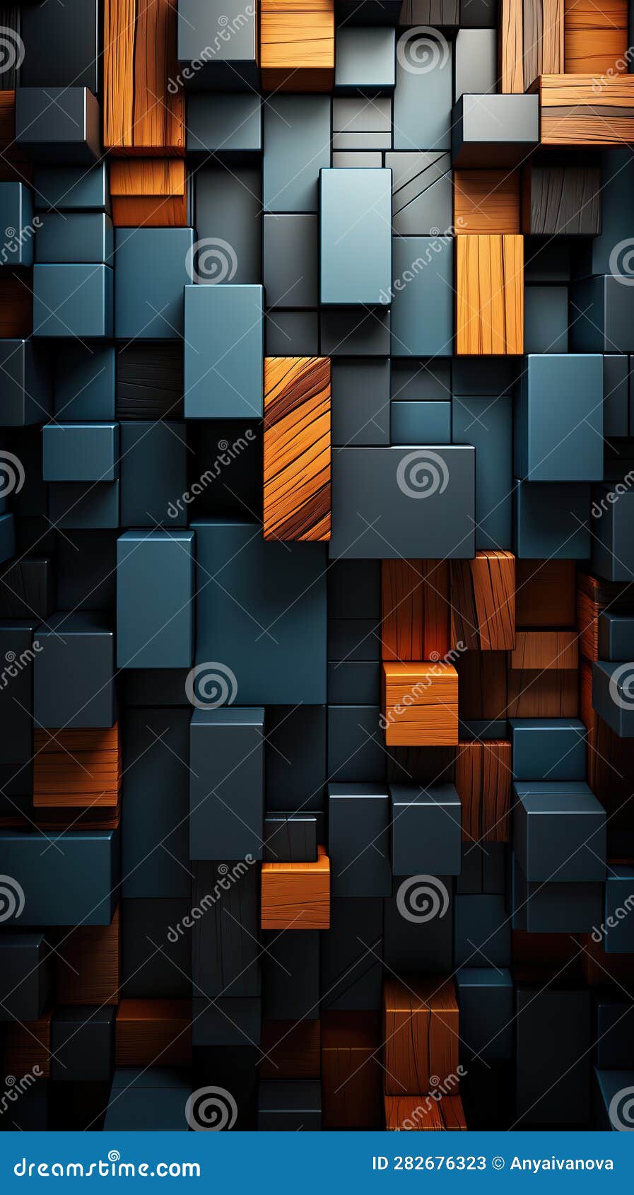 A Bunch of Cubes that are Stacked Together. Generative AI Image. Stock ...