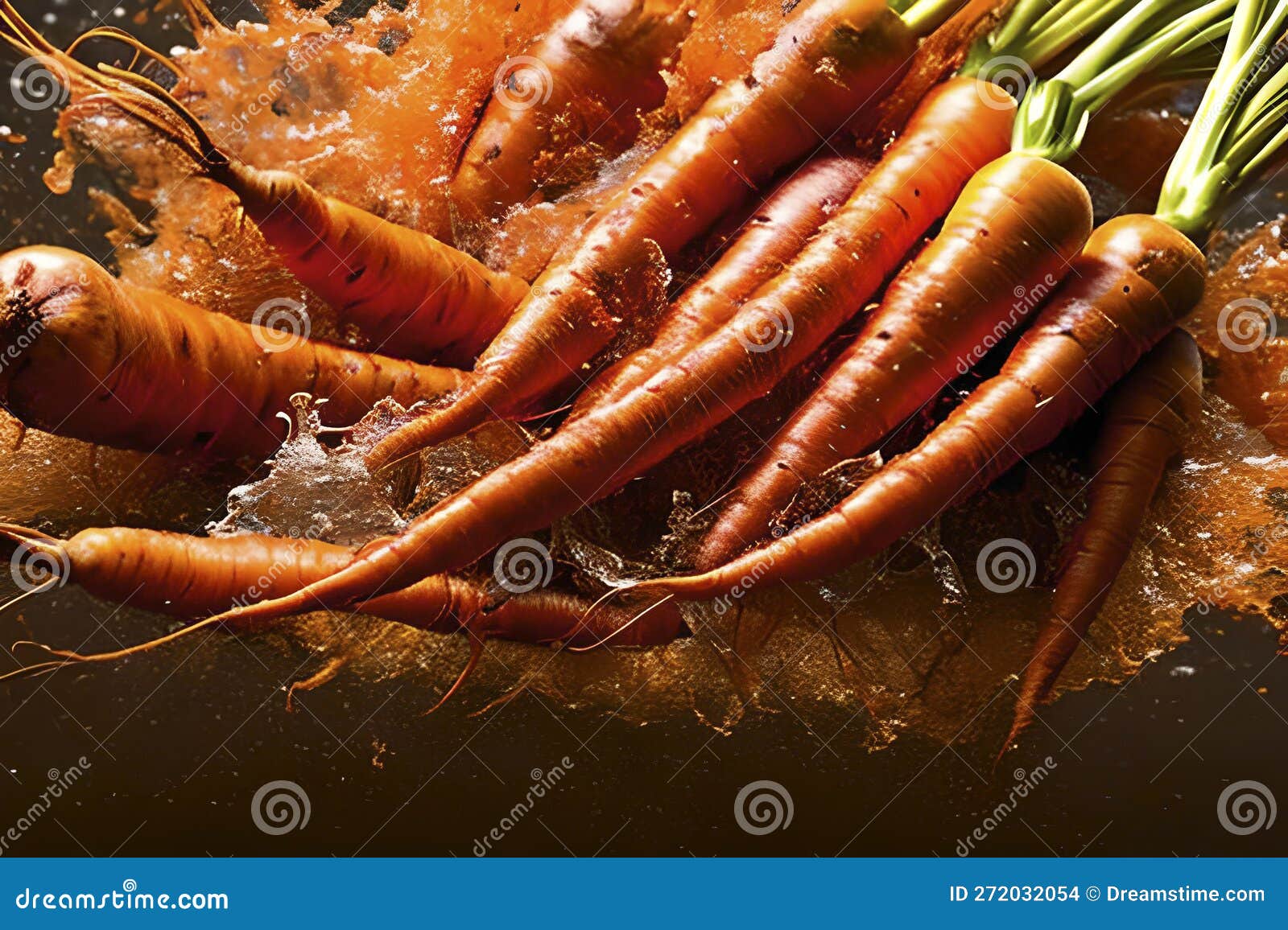 A Bunch of Delicious Carrots Stock Illustration - Illustration of ...