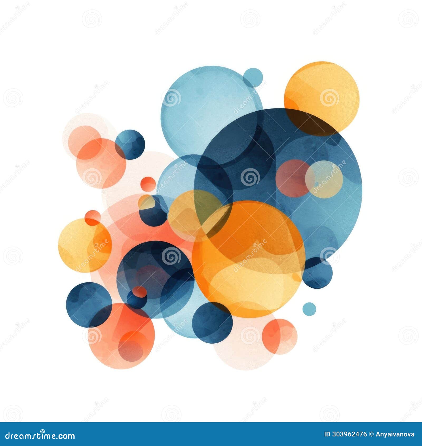 A Bunch of Different Colored Circles on a White Background Stock ...
