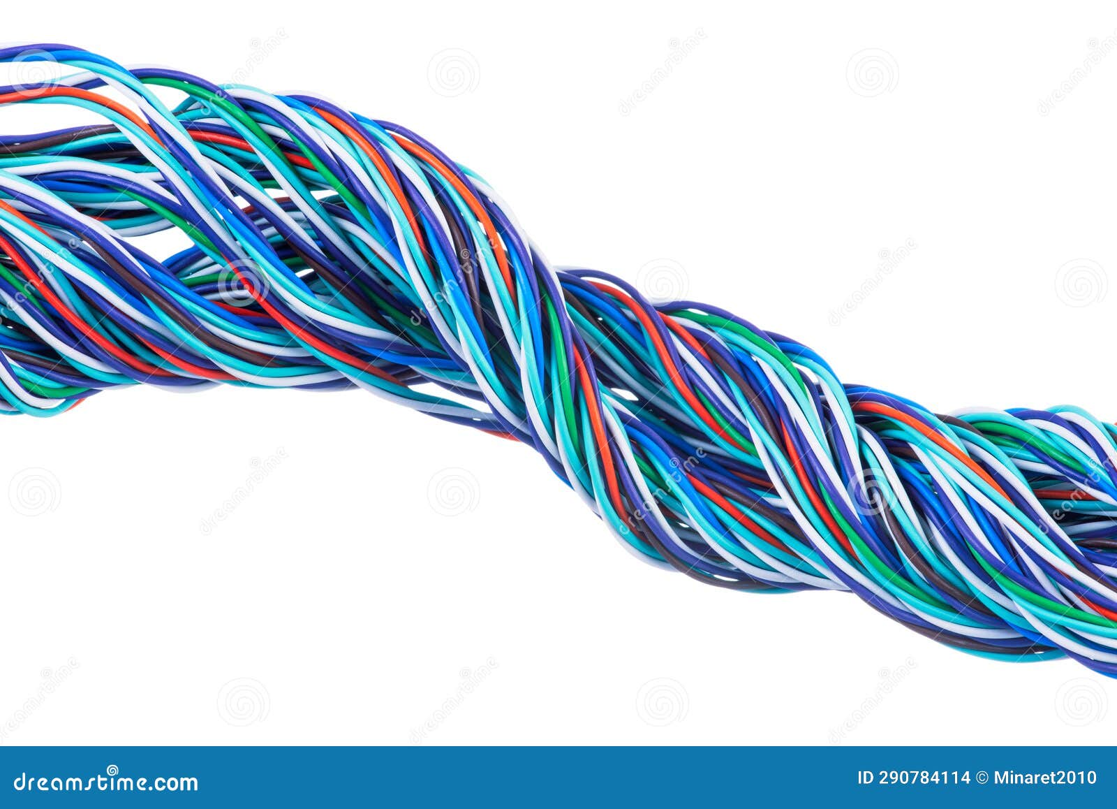 Bunch of Different Colored Electrical Cable Wires Stock Photo - Image ...