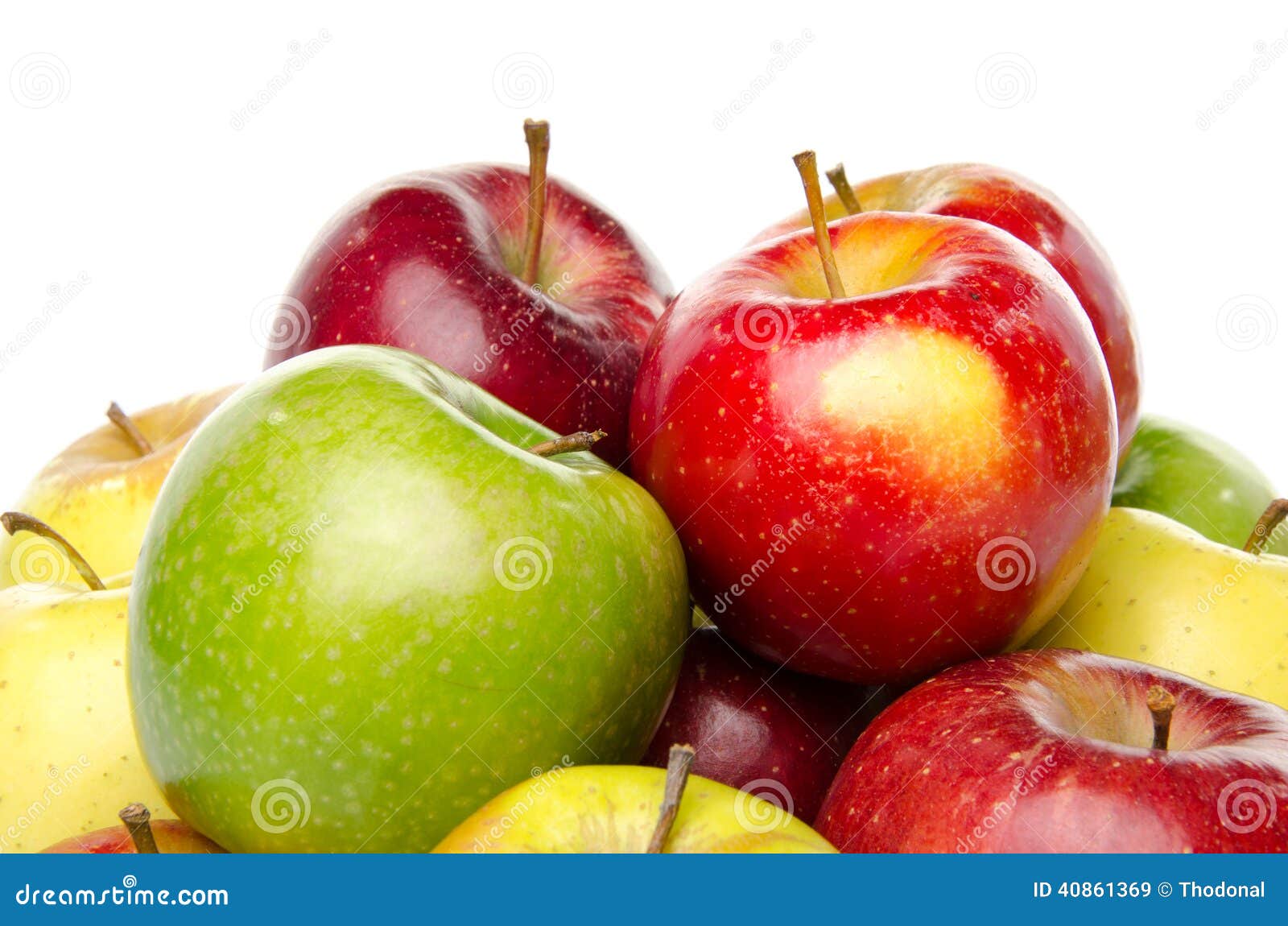 Bunch of Different Sorts of Apples Stock Image - Image of granny, food ...