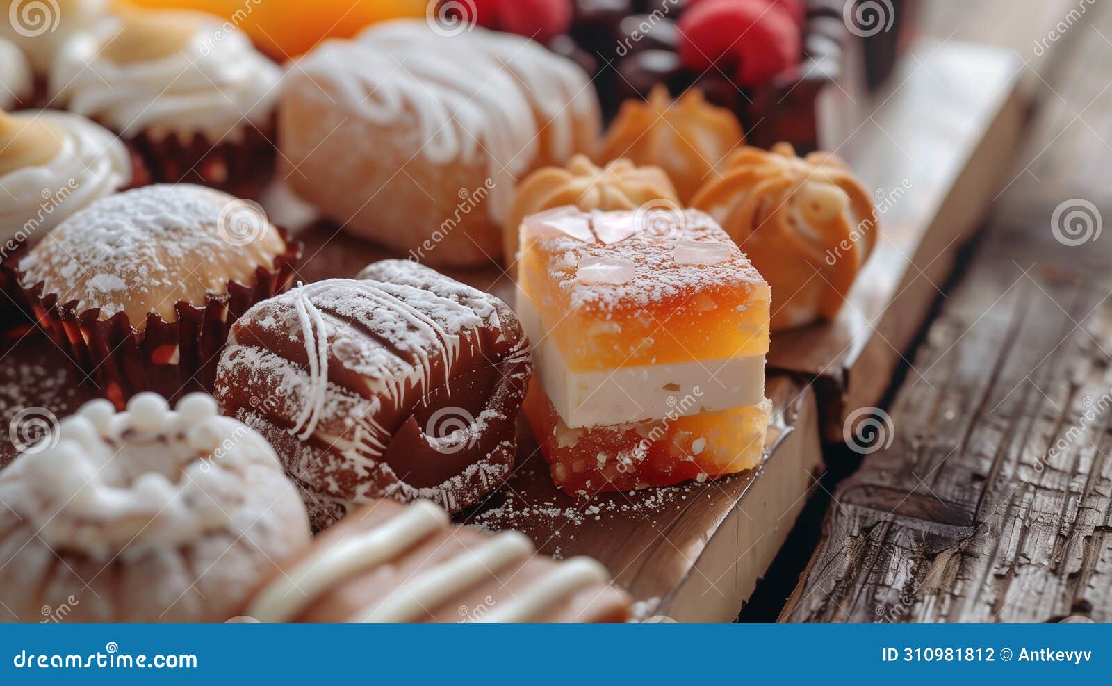A Bunch of Different Types of Pastries Stock Illustration ...