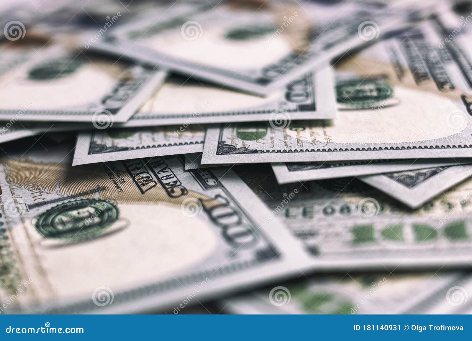 A Bunch of Dollar Bills Close Up Stock Image - Image of wealth, credit ...