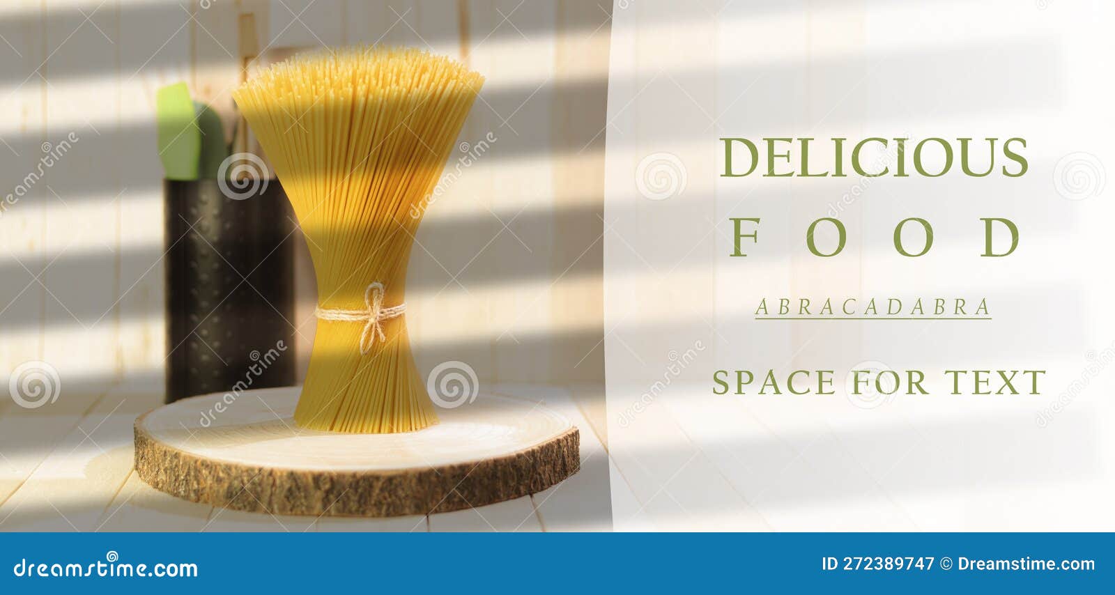 A Bunch of Dry Spaghetti Pasta in a Stack Horizontally Stock Image ...